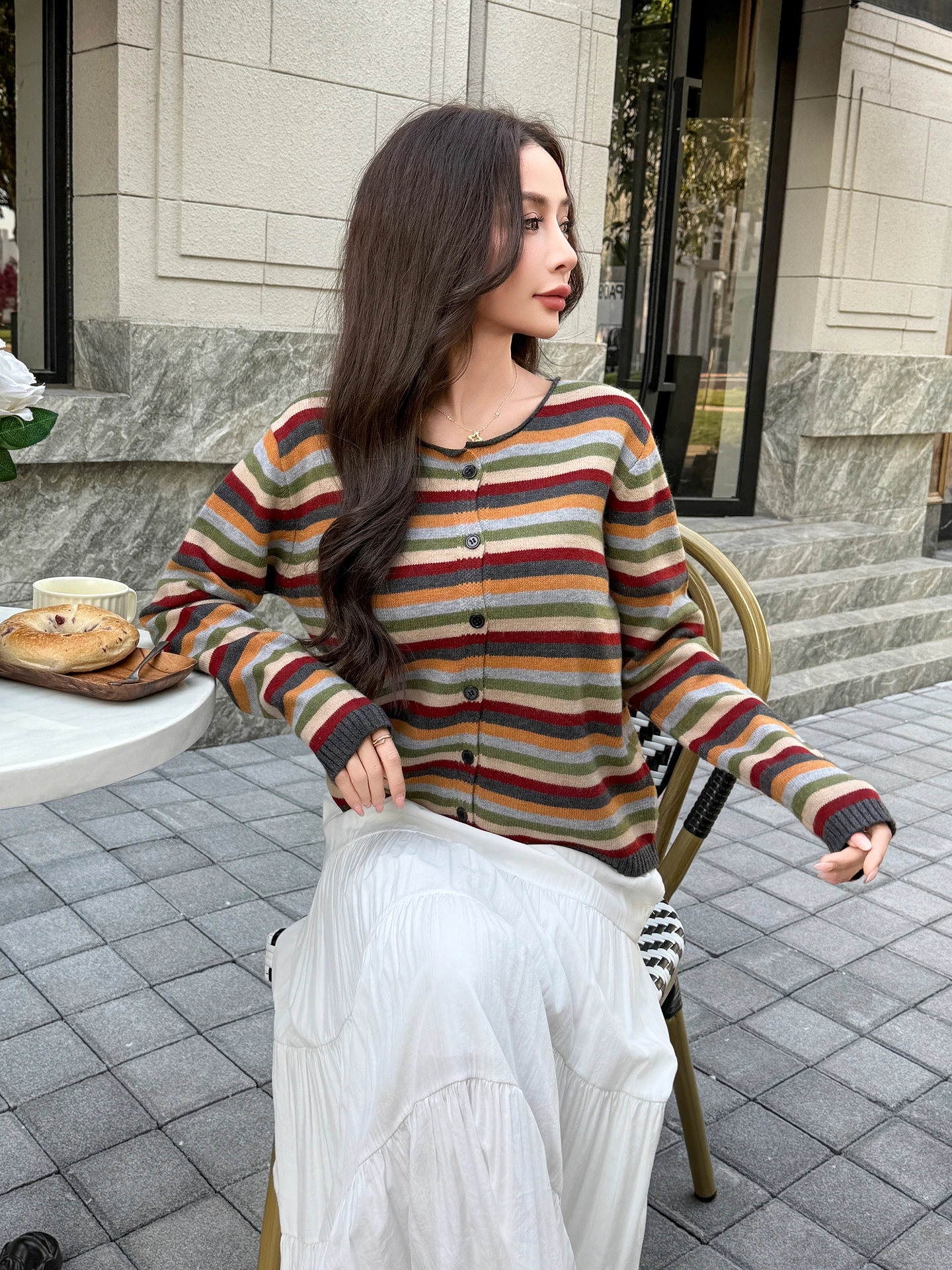 Contrast Knit Cardigan | Savana | Bestsellers