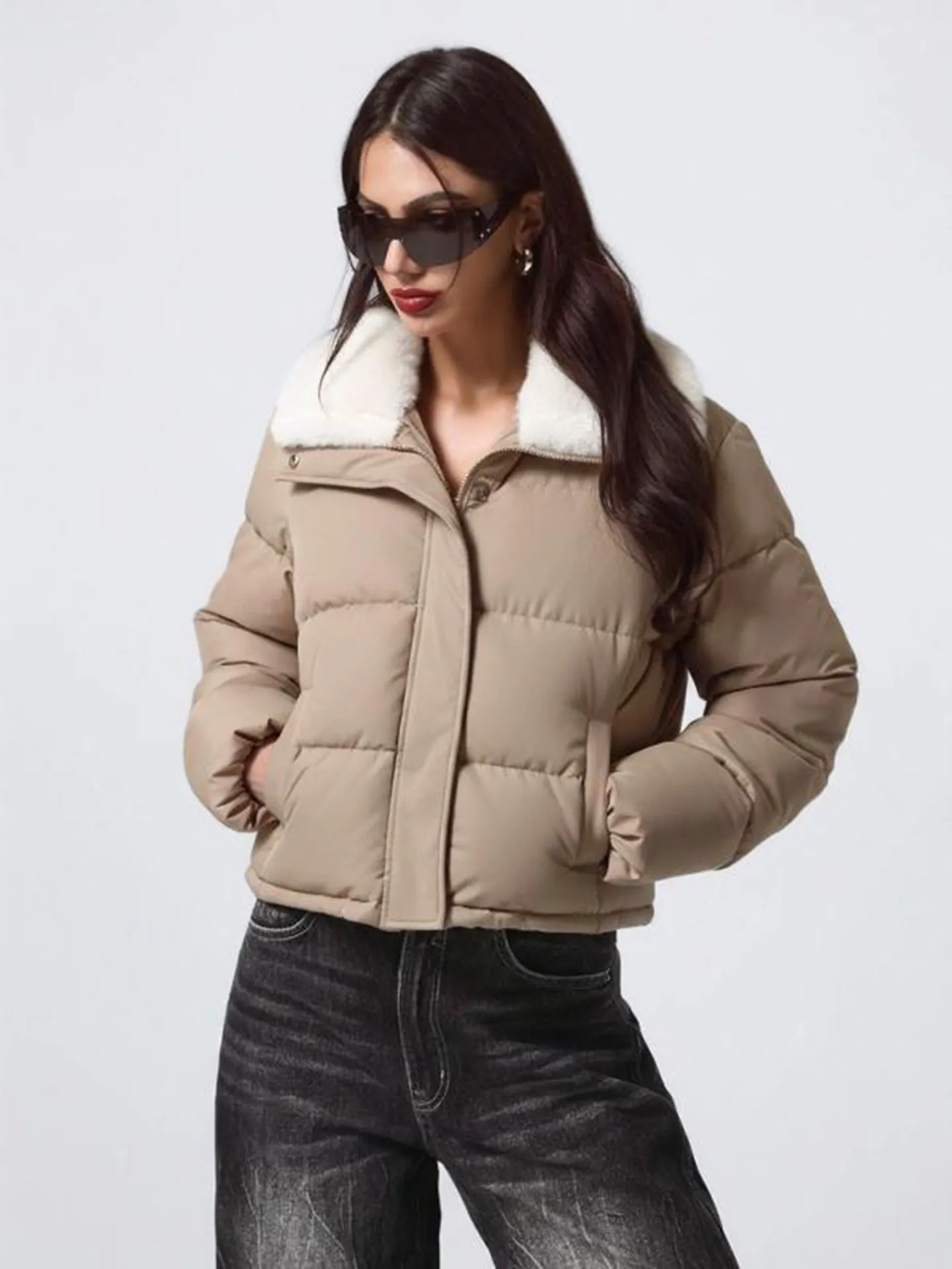 Faux Fur Trim Puffer Coat | Savana | Bestsellers