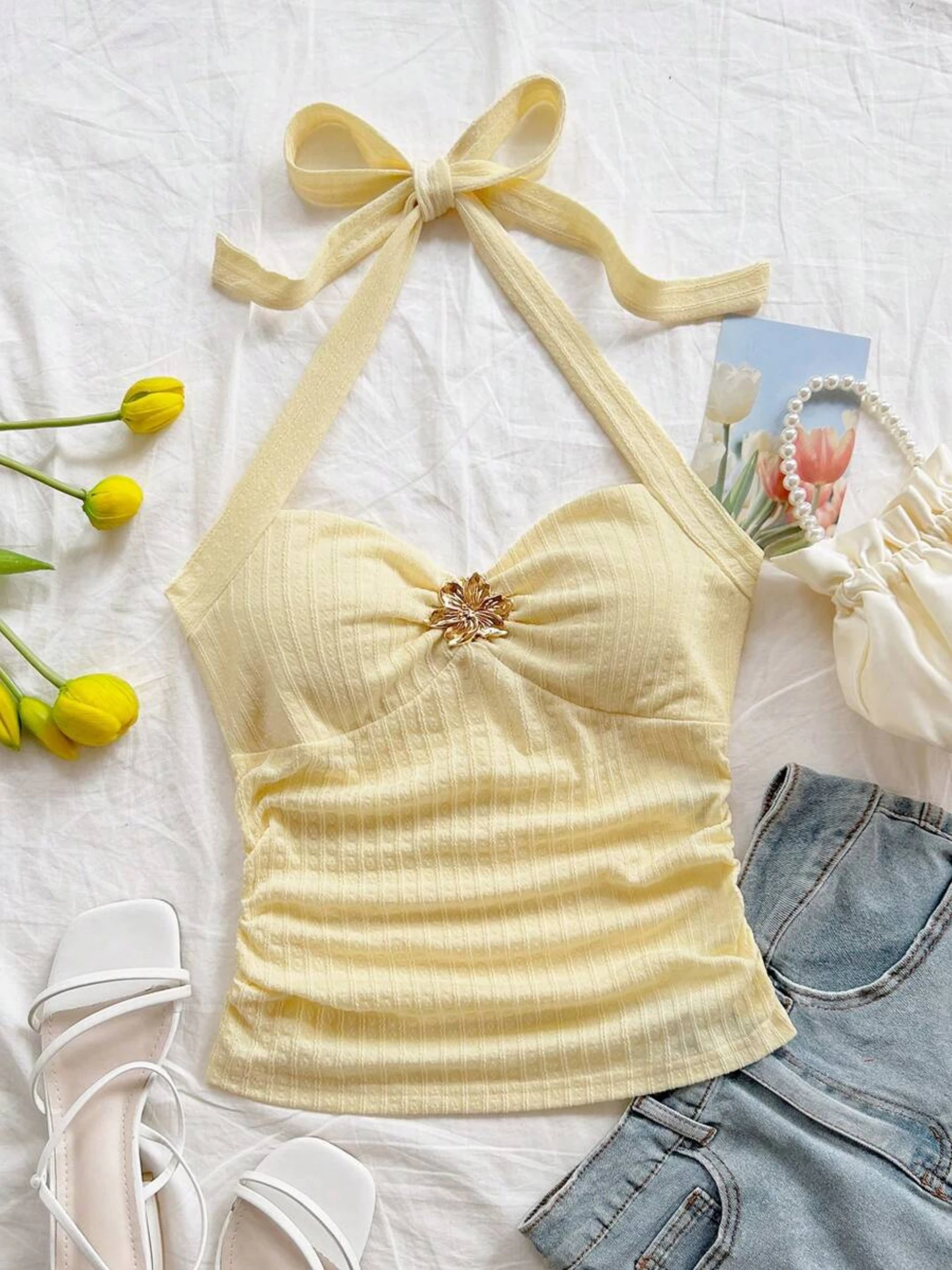 Tie Up Halter Top | Savana | Bestsellers