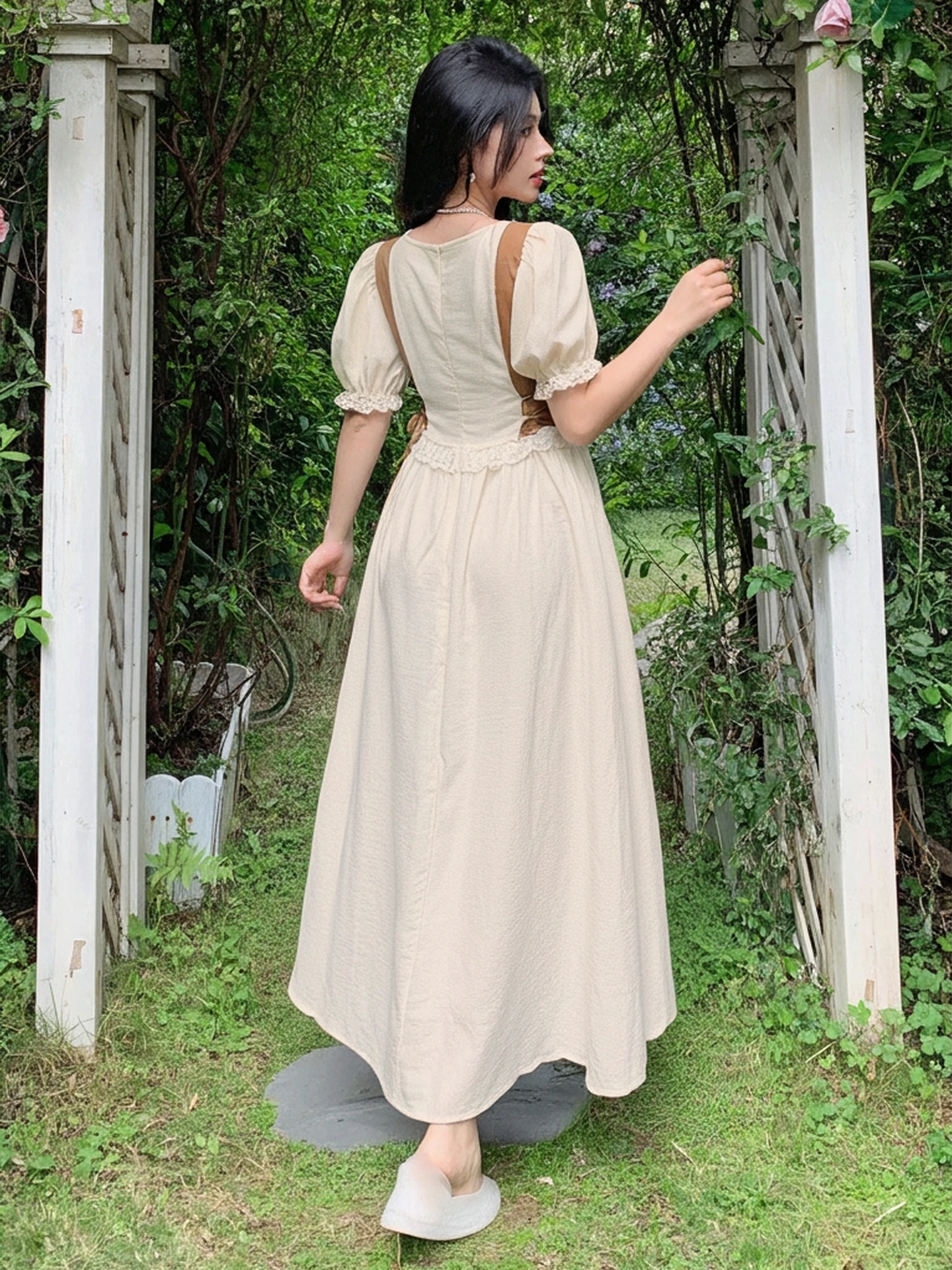 Lace-trimmed A-Line Dress | Savana | Bestsellers