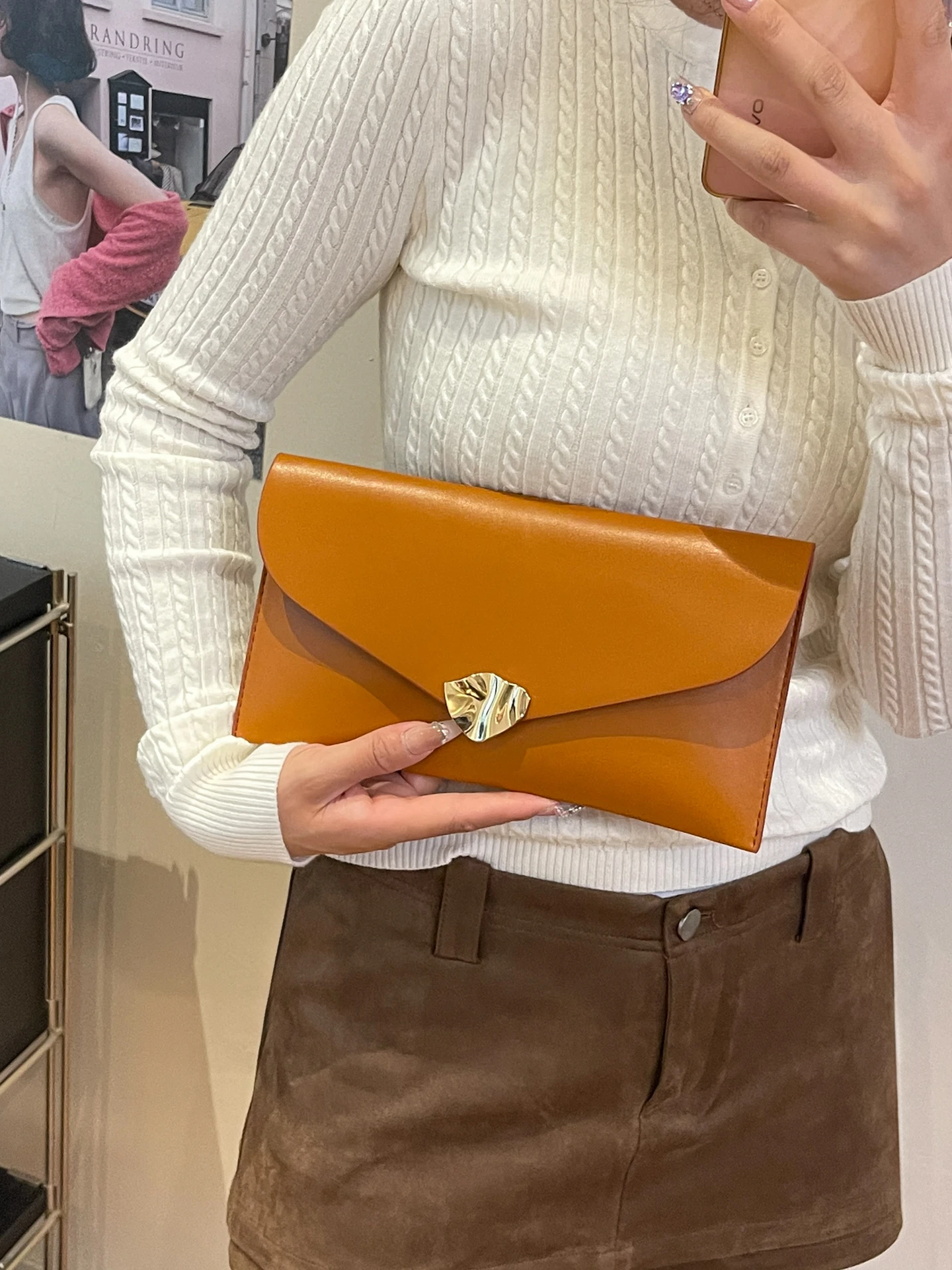 Metal Detail Clutch | Savana | Bestsellers