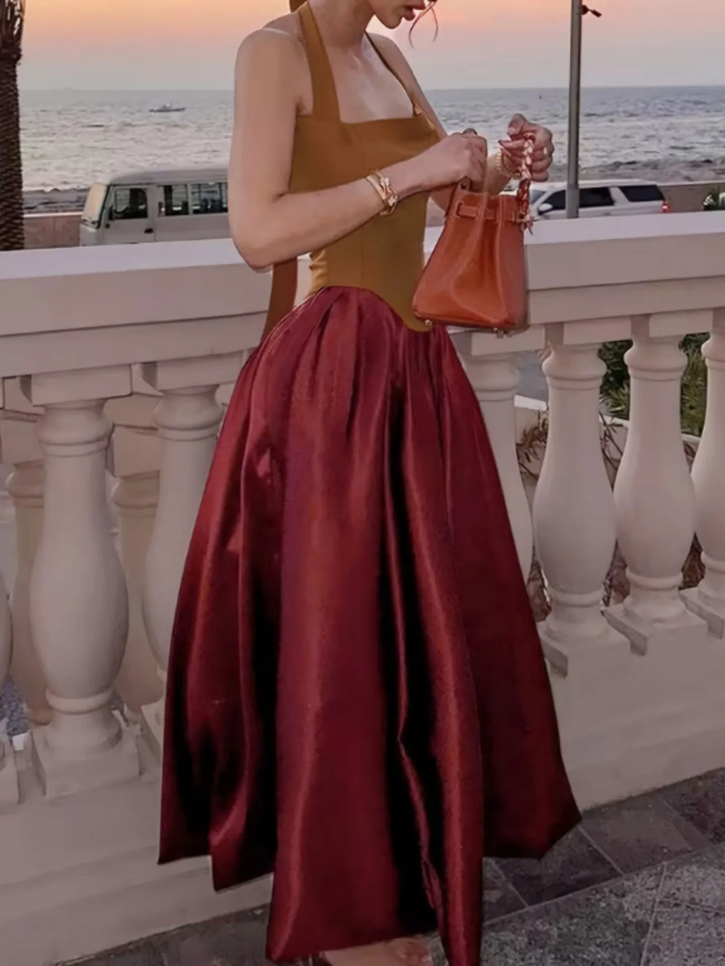 Contrast A-Line Dress | Savana | Bestsellers