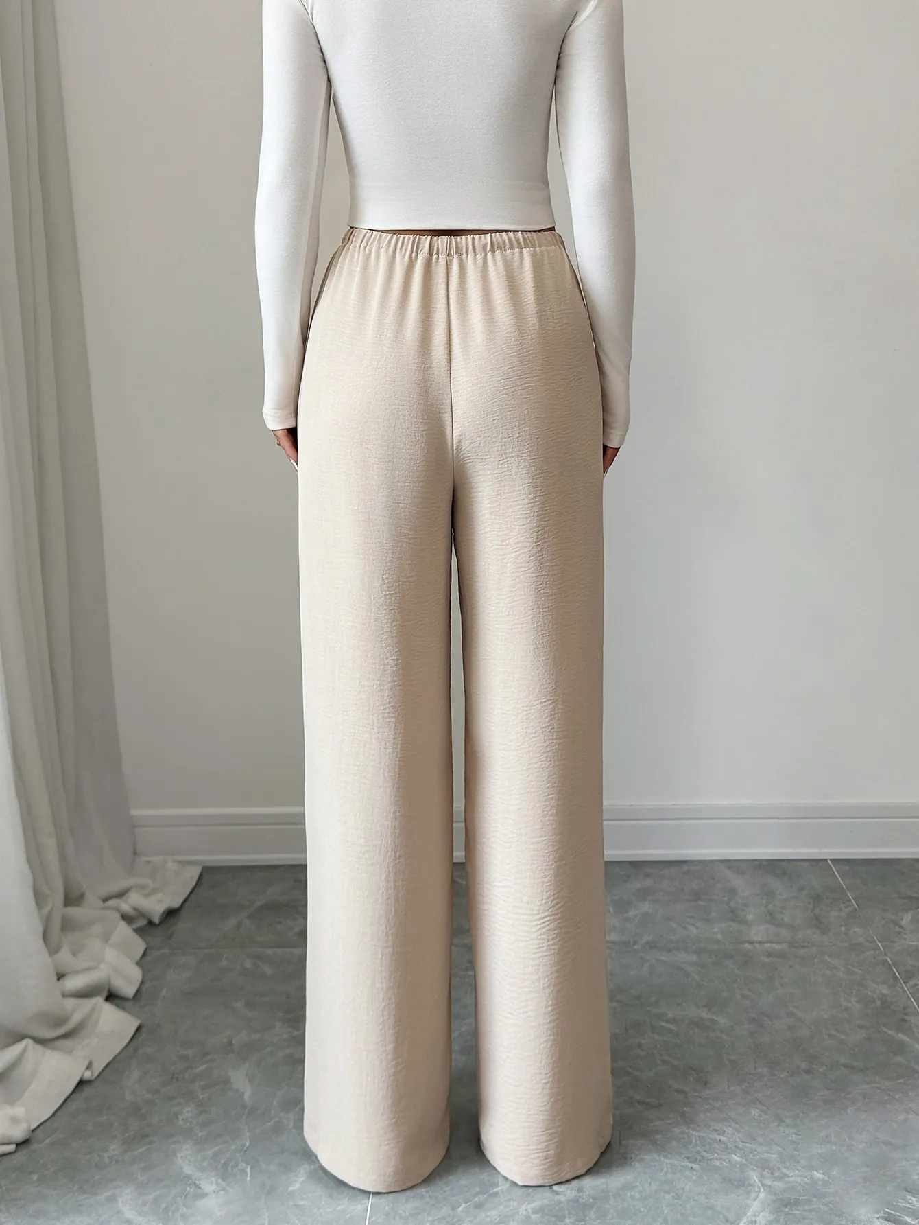 Drawstring Straight Leg Pants | Savana | Bestsellers