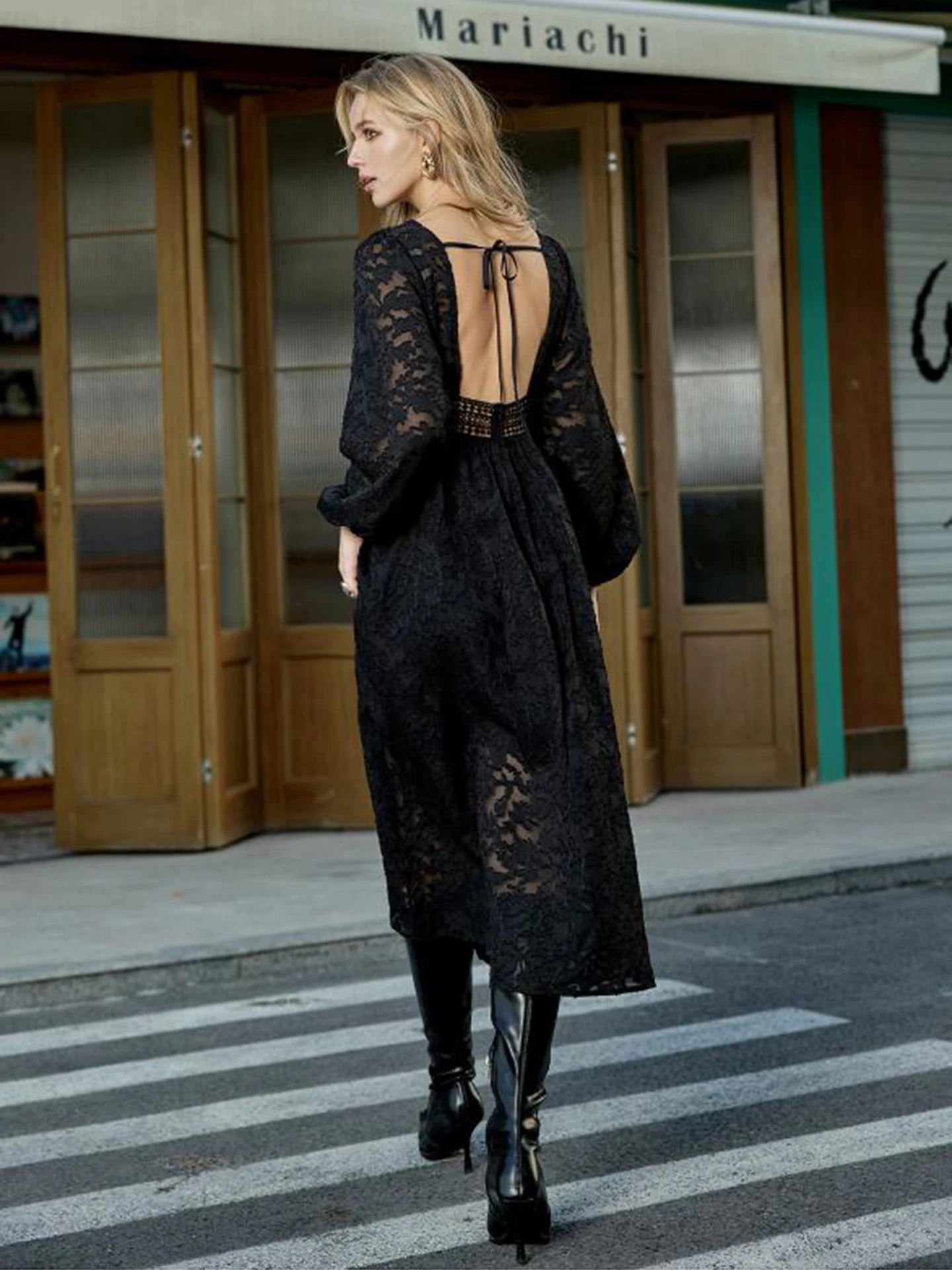 Sheer A-Line Dress | Savana | Bestsellers