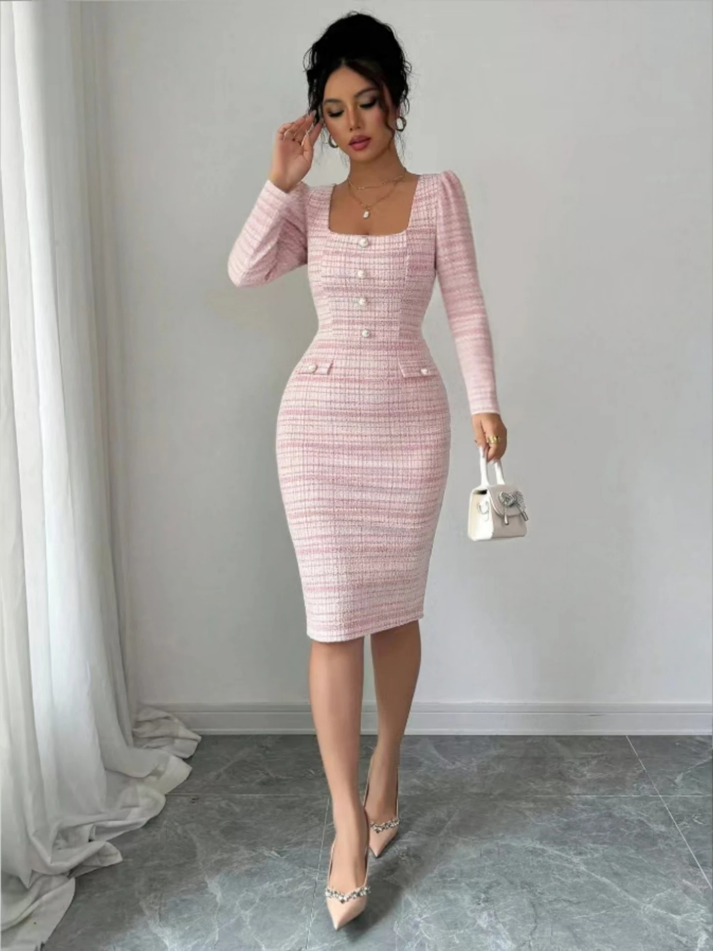 Button Bodycon Dress | Savana | Bestsellers