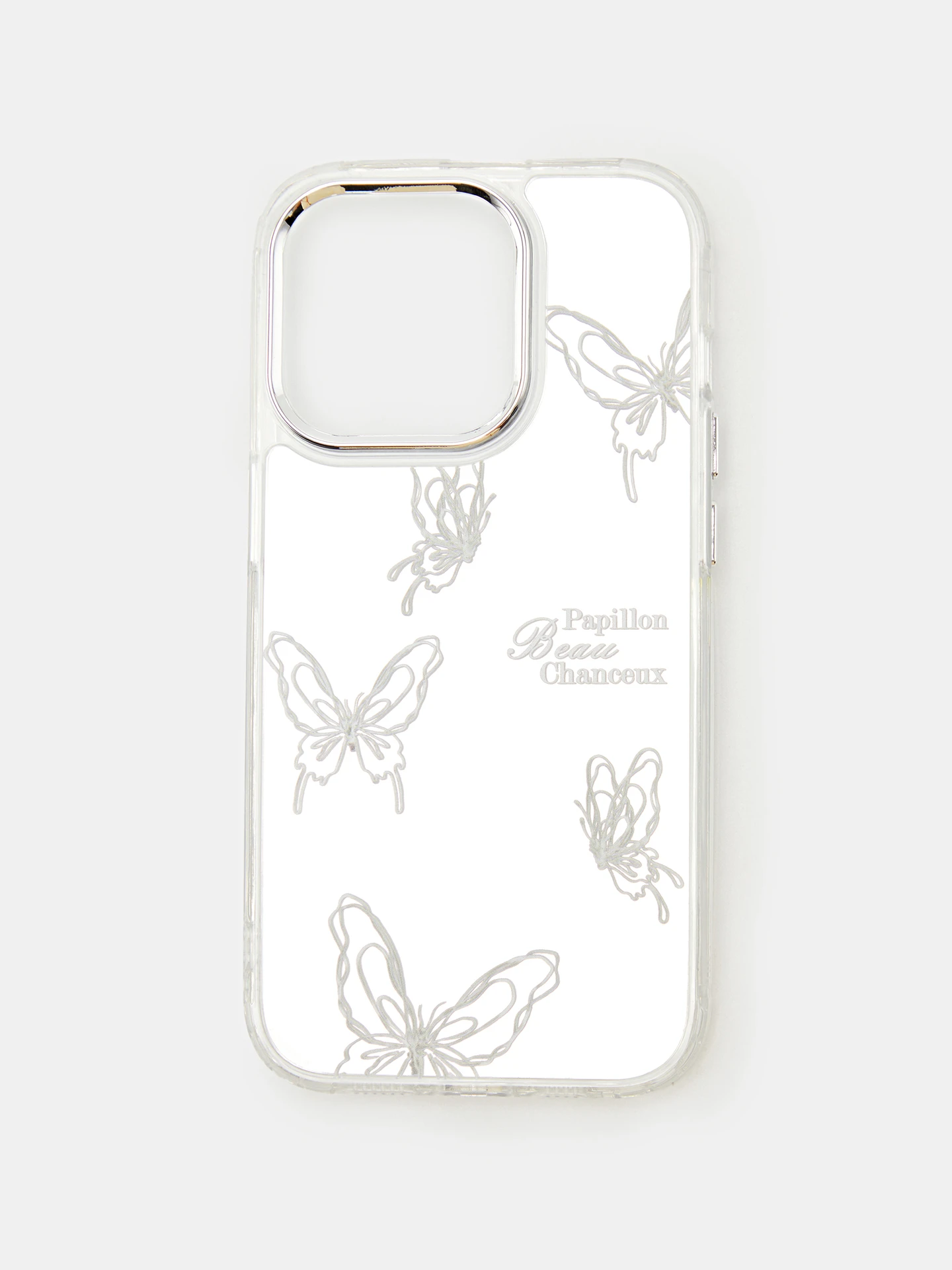 Silver Butterfly Mirror Phone Case | Savana | Bestsellers