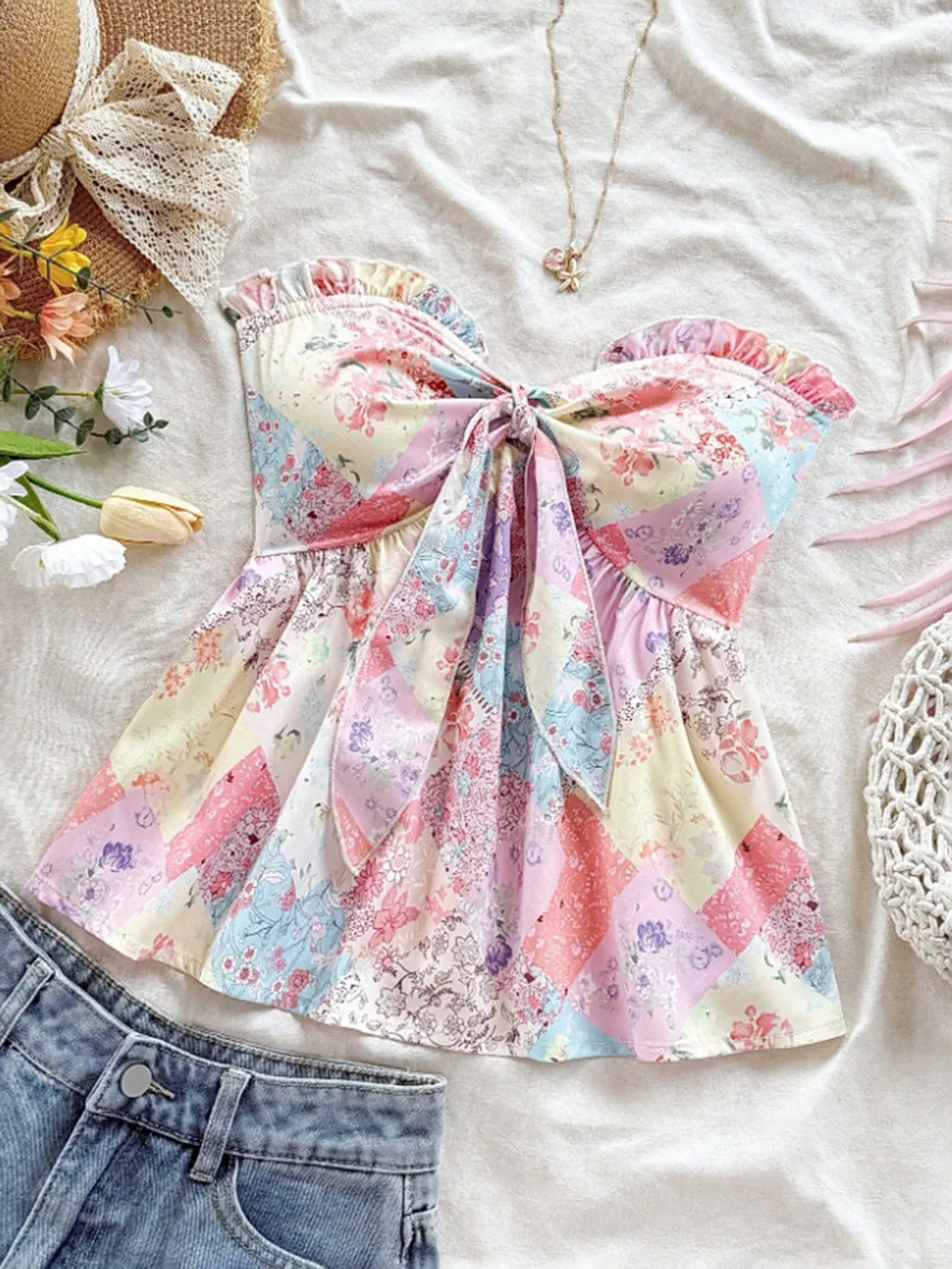 Lettuce trim Tube Top | Savana | Bestsellers