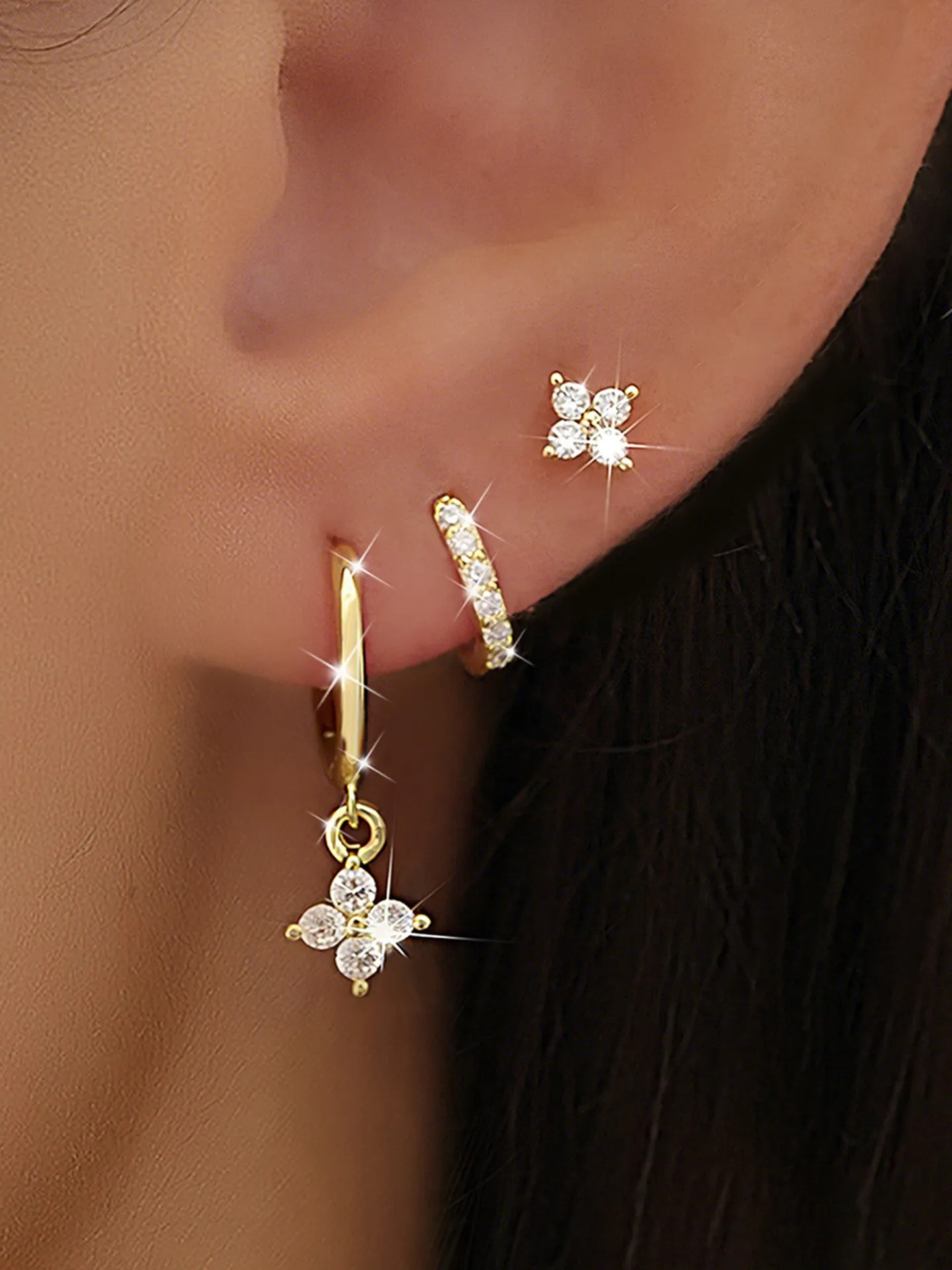 Rhinestone Artificial Jewellery - Earring Set | Savana | Bestsellers