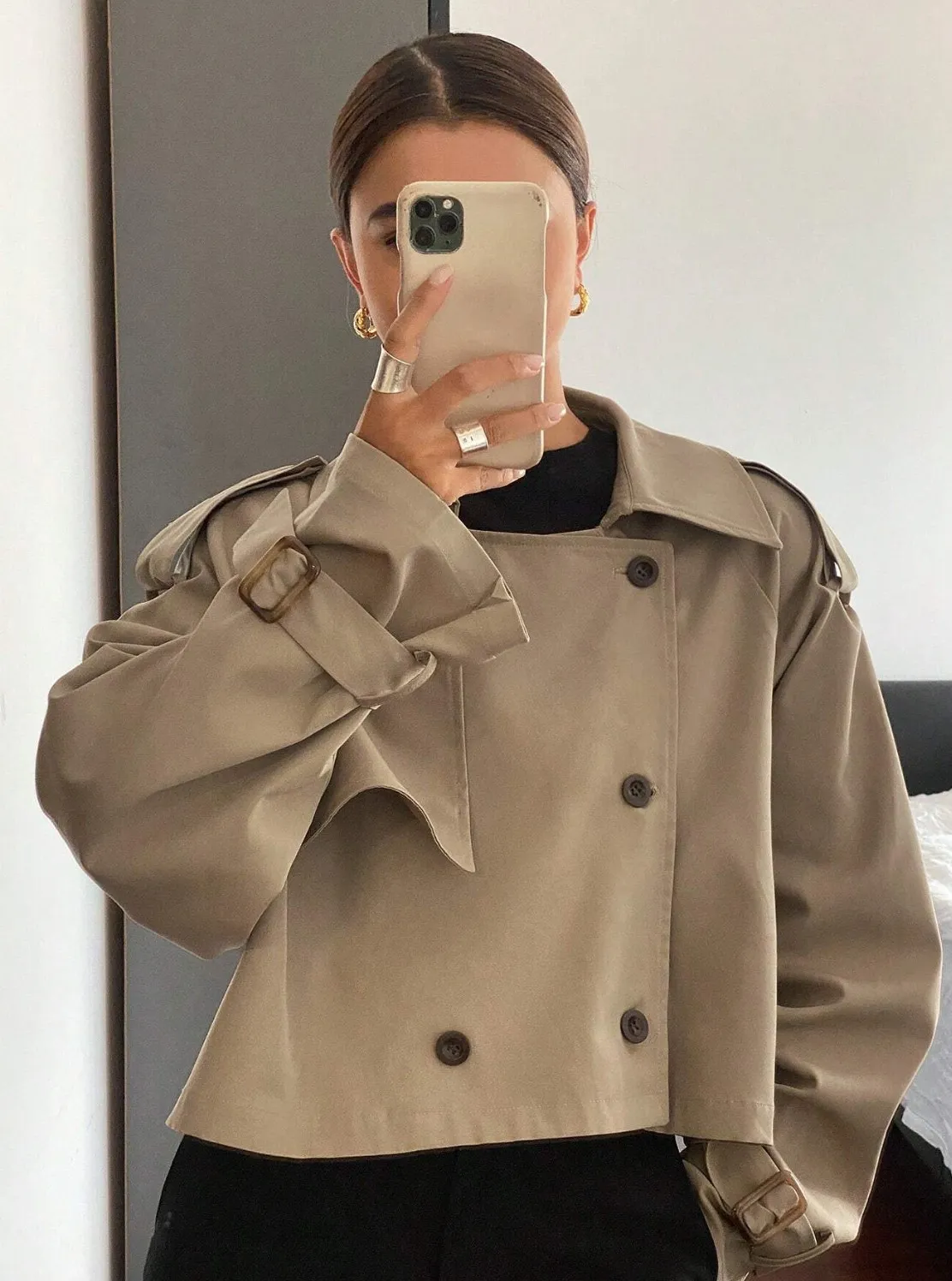 Front Flap Trench Coat | Savana | Bestsellers