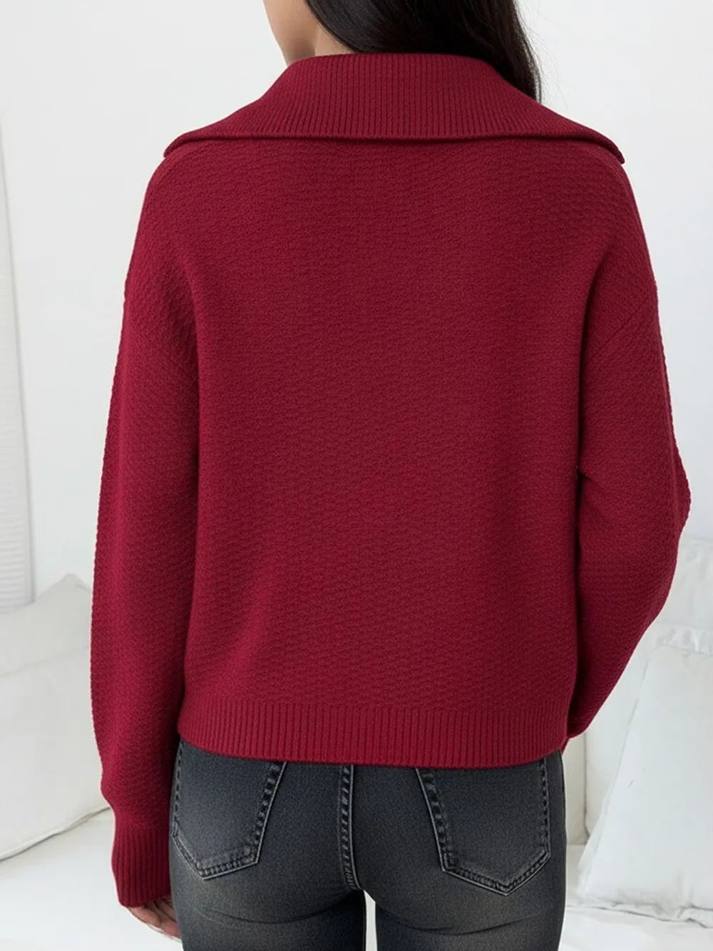 Decorative Zipper Knit Pullover | Savana | Bestsellers