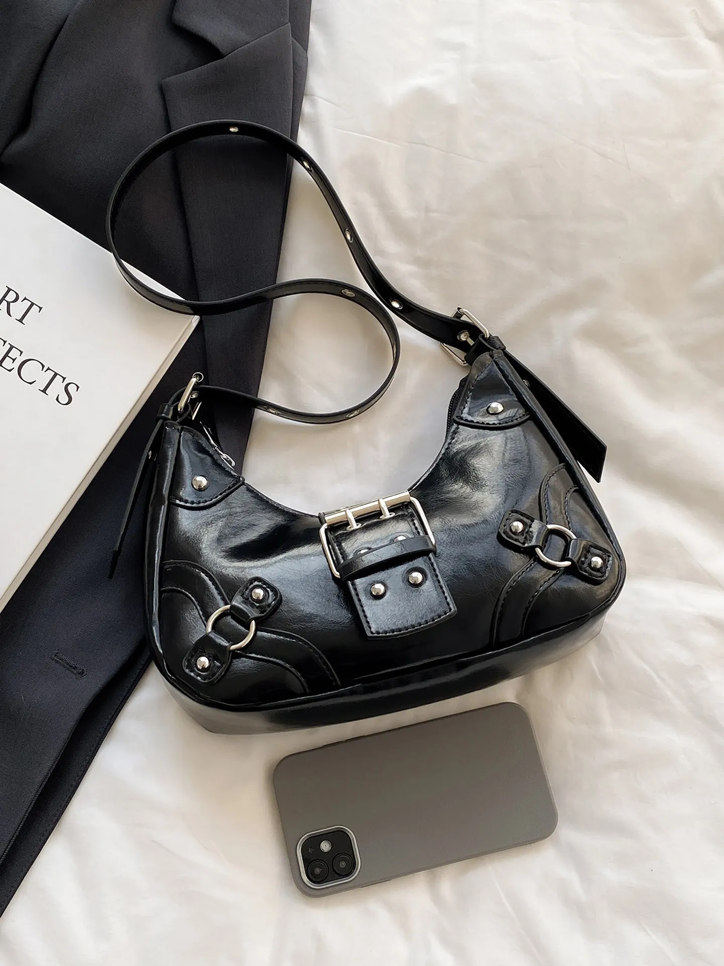 Solid Shoulder Bag | Savana | Bestsellers