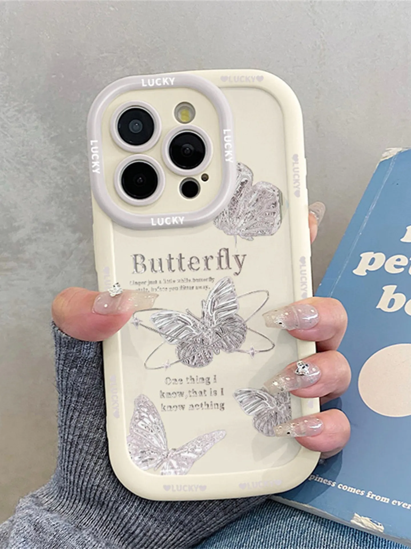 Butterfly Pattern Chain Phone Case | Savana | Bestsellers
