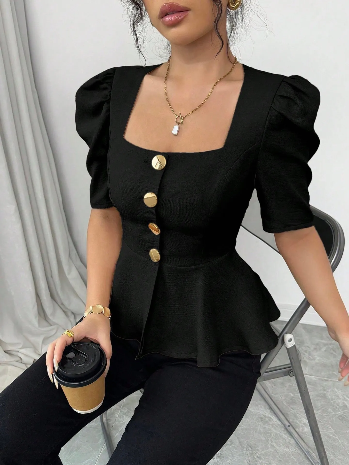 Button Top | Savana | Bestsellers