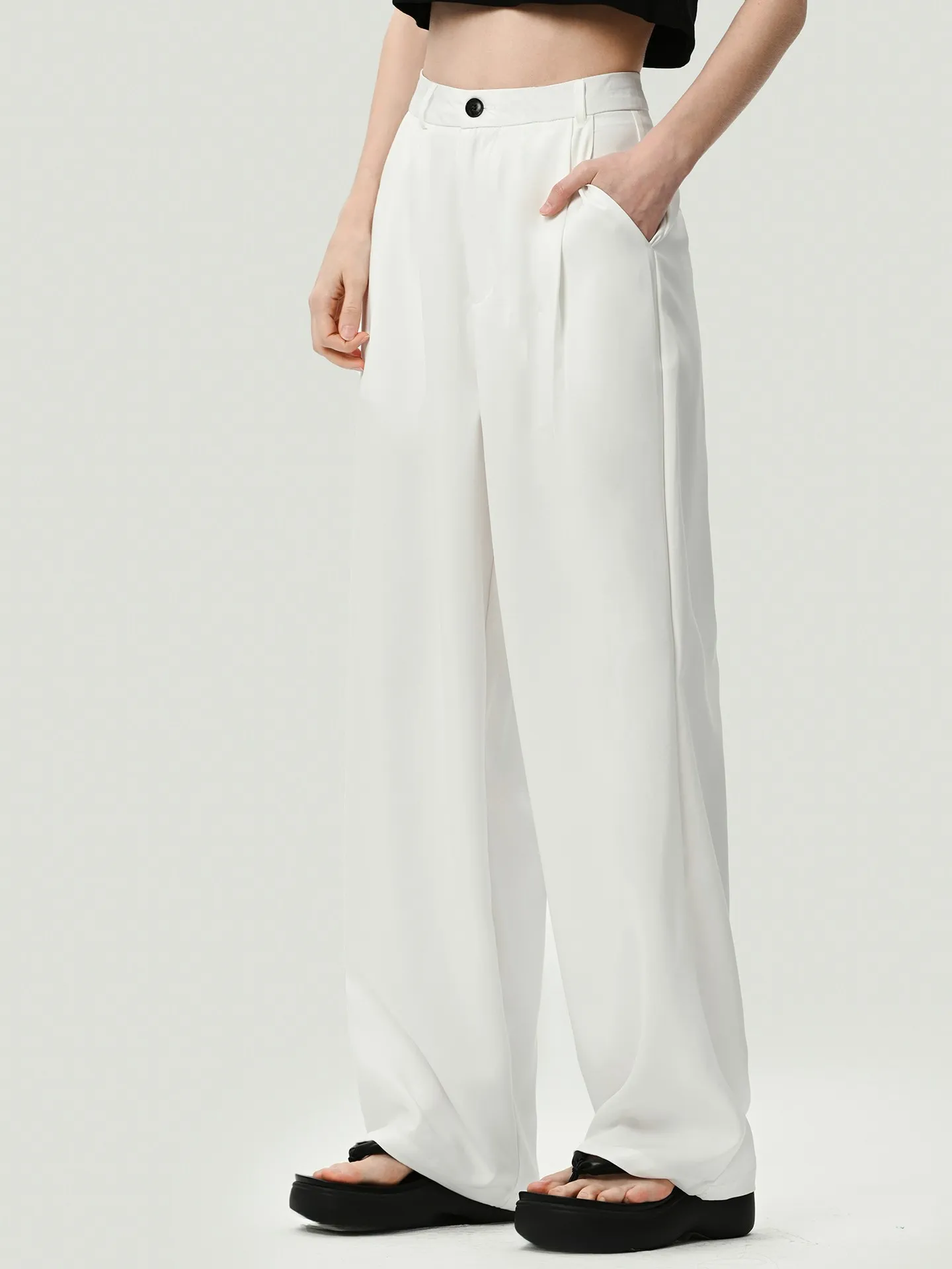 Button Leg Trousers | Savana | Bestsellers