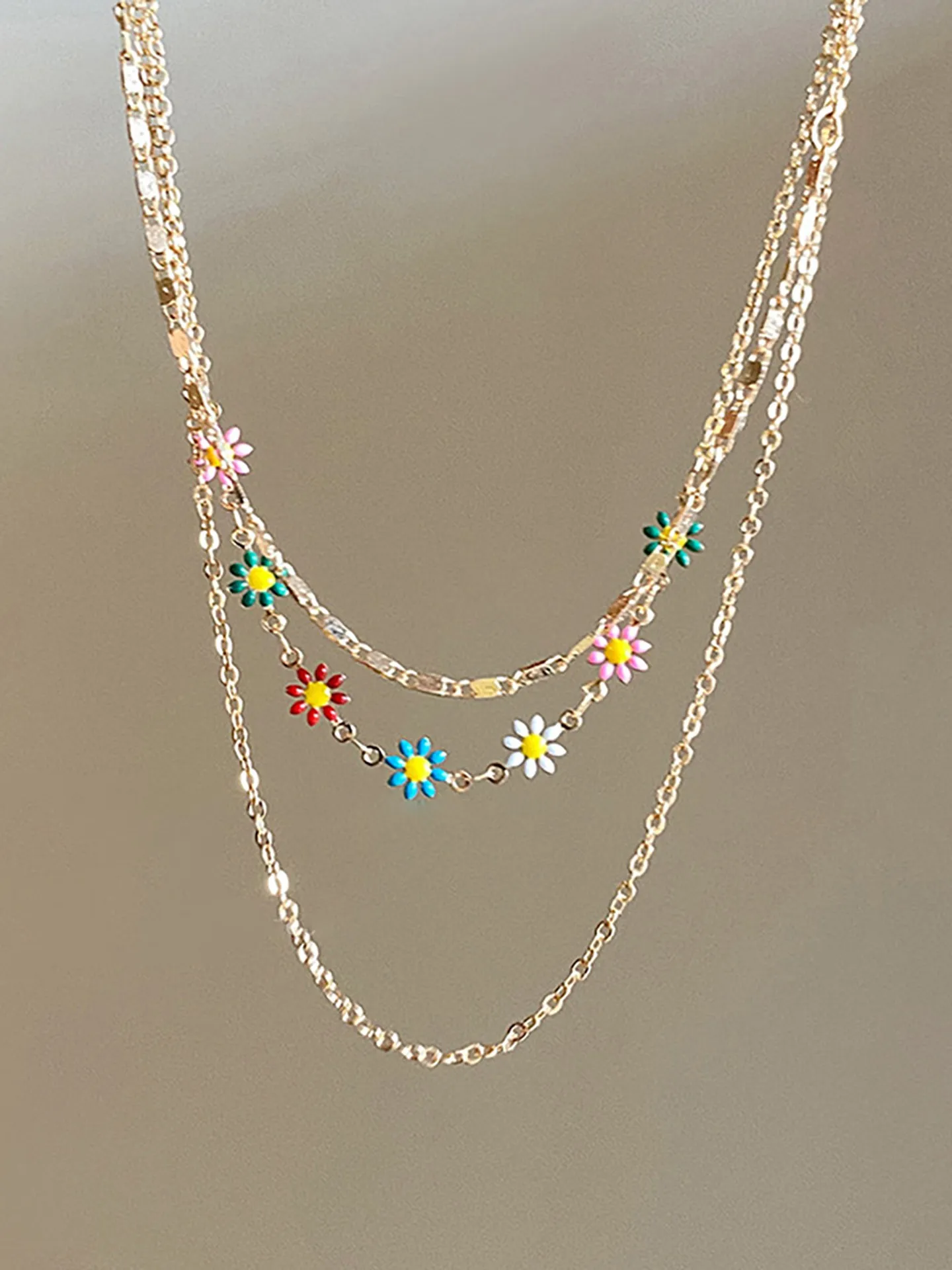Flowers Artificial Jewellery - Multi-Layer Necklace | Savana | Bestsellers