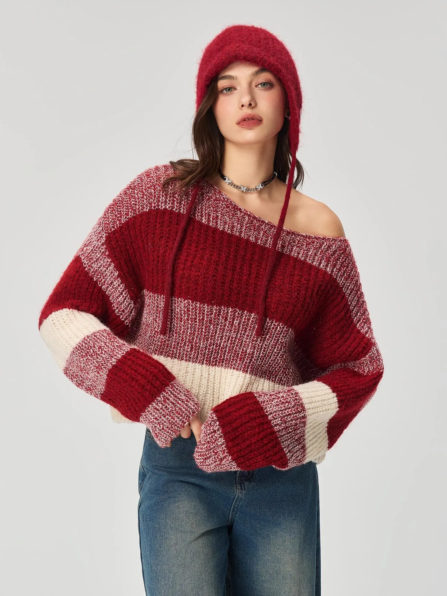 Colour Block Knit Pullover | Savana | Bestsellers