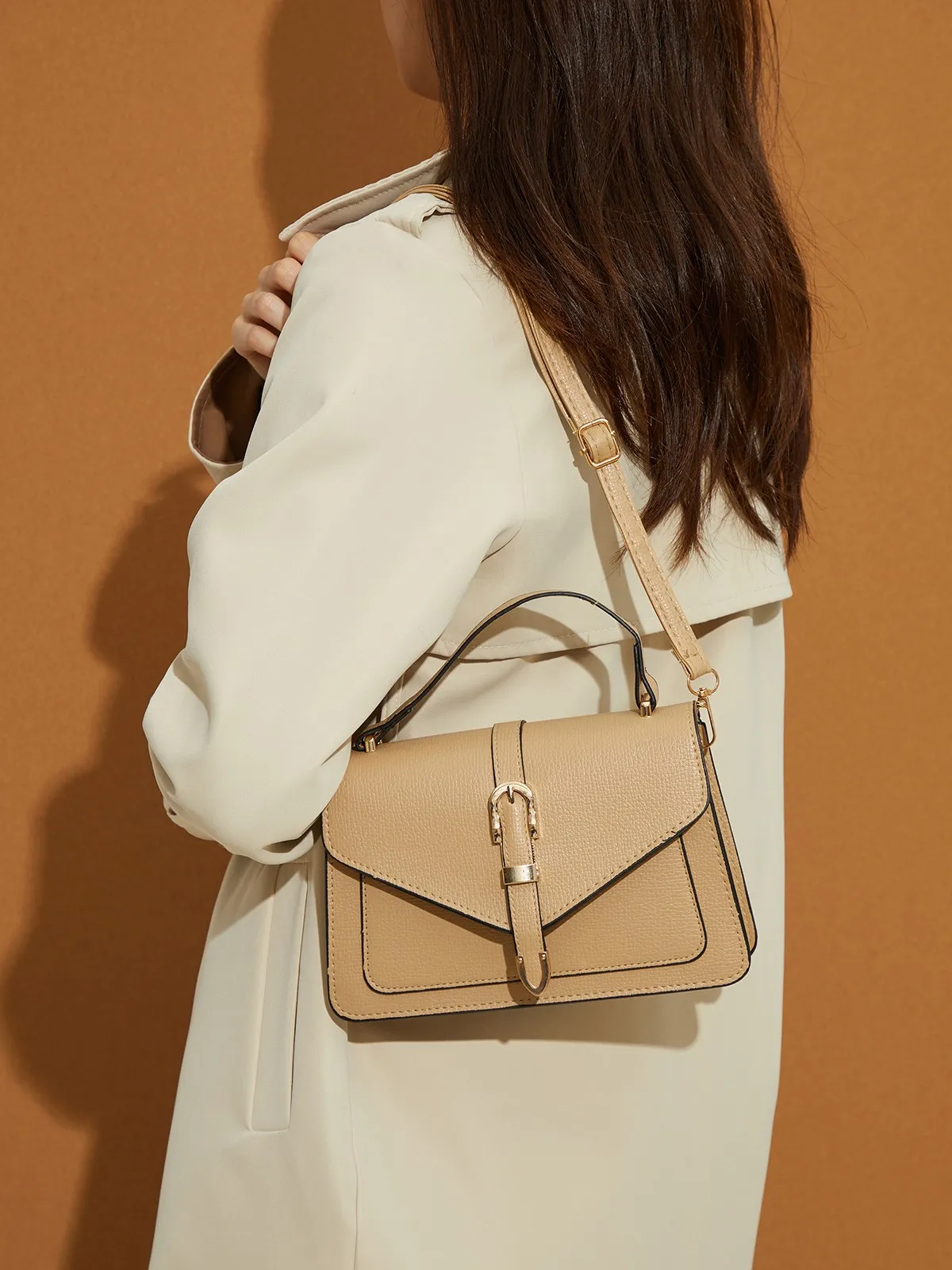 Solid Box Shoulder Bag | Savana | Bestsellers