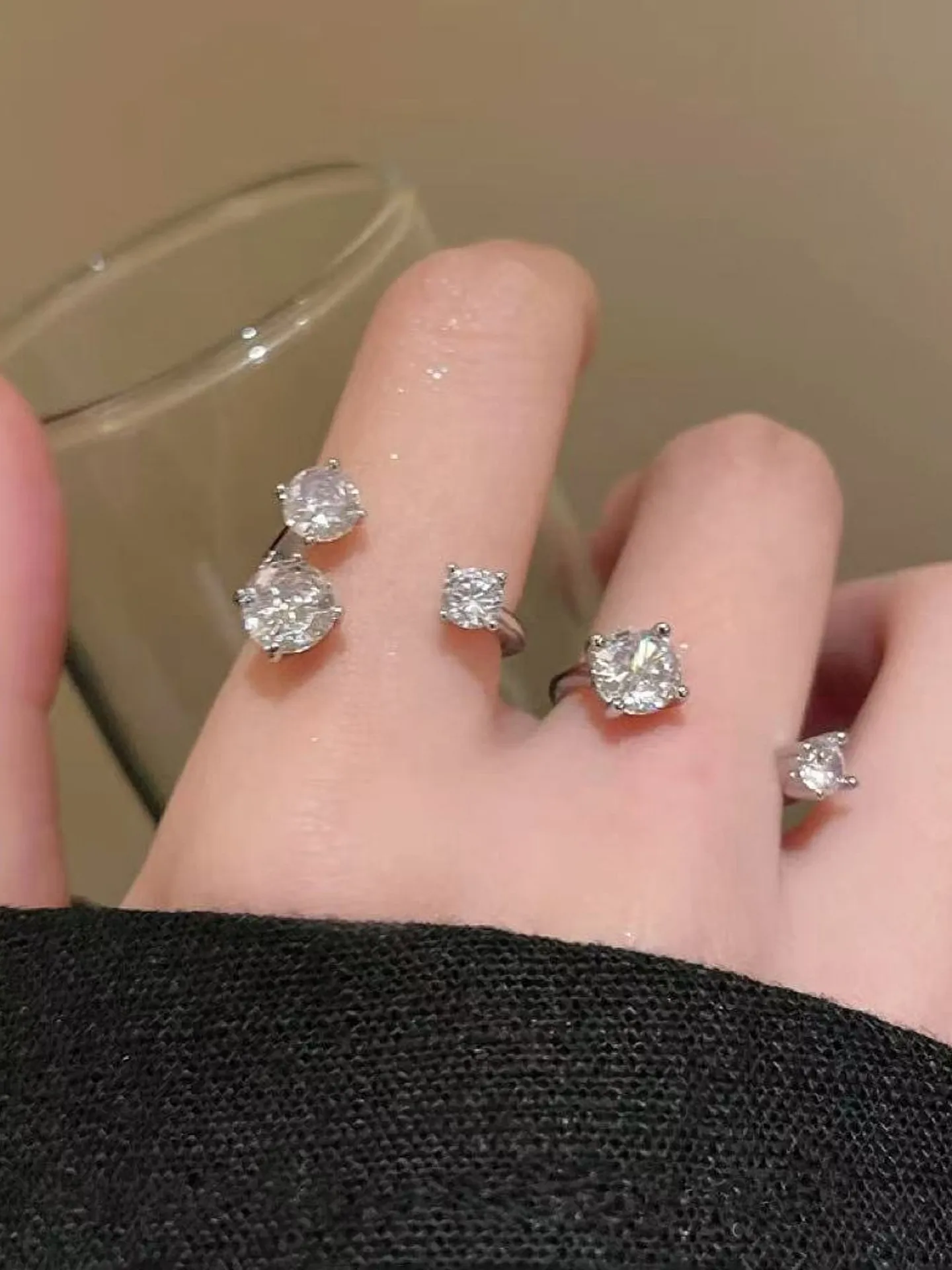 Rhinestone Ring Set | Savana | Bestsellers