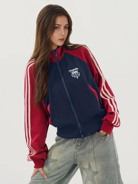 Contrast Stitching Jacket | Savana | Bestsellers