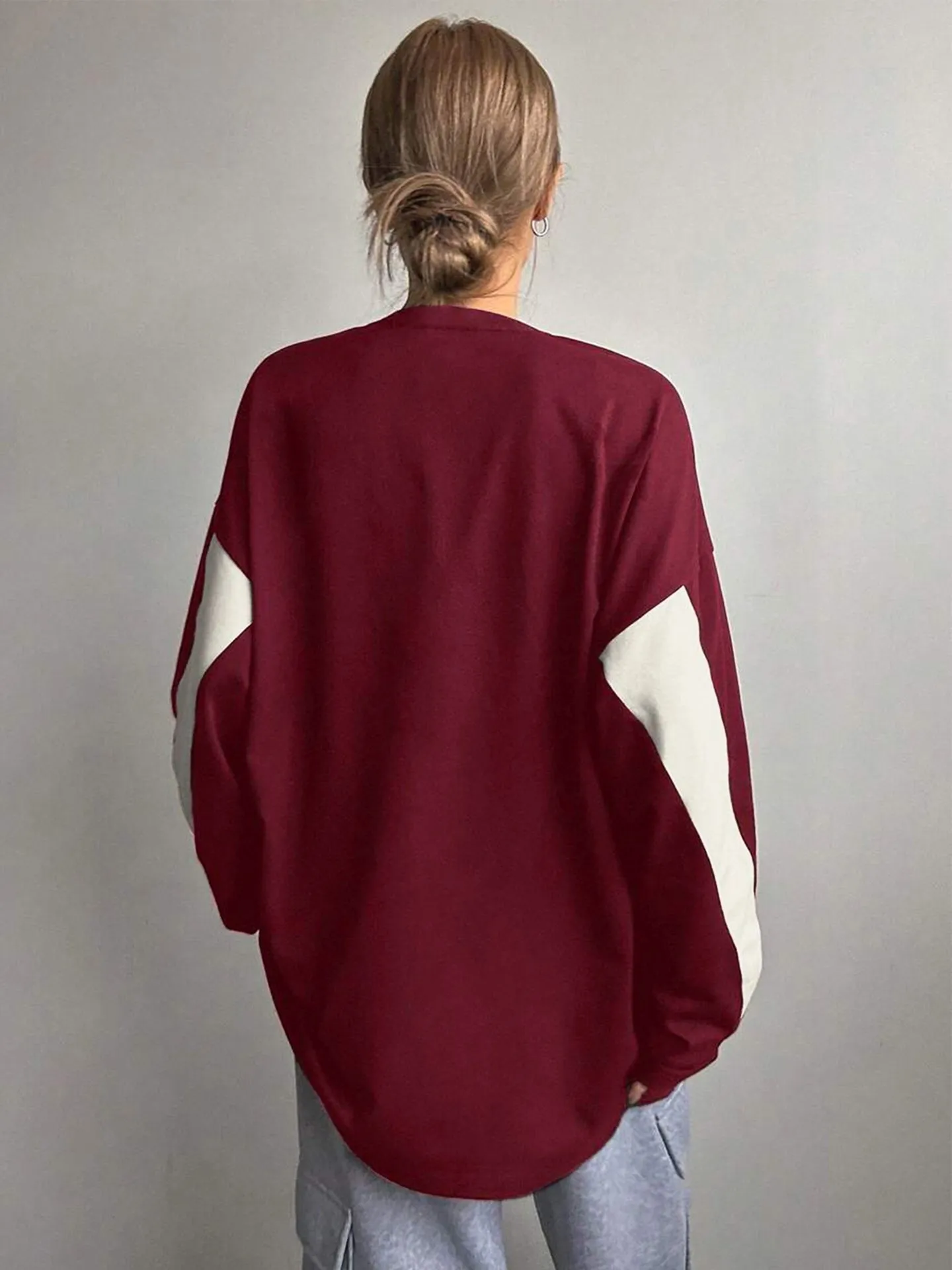 Contrast Pullover Sweatshirt | Savana | Bestsellers