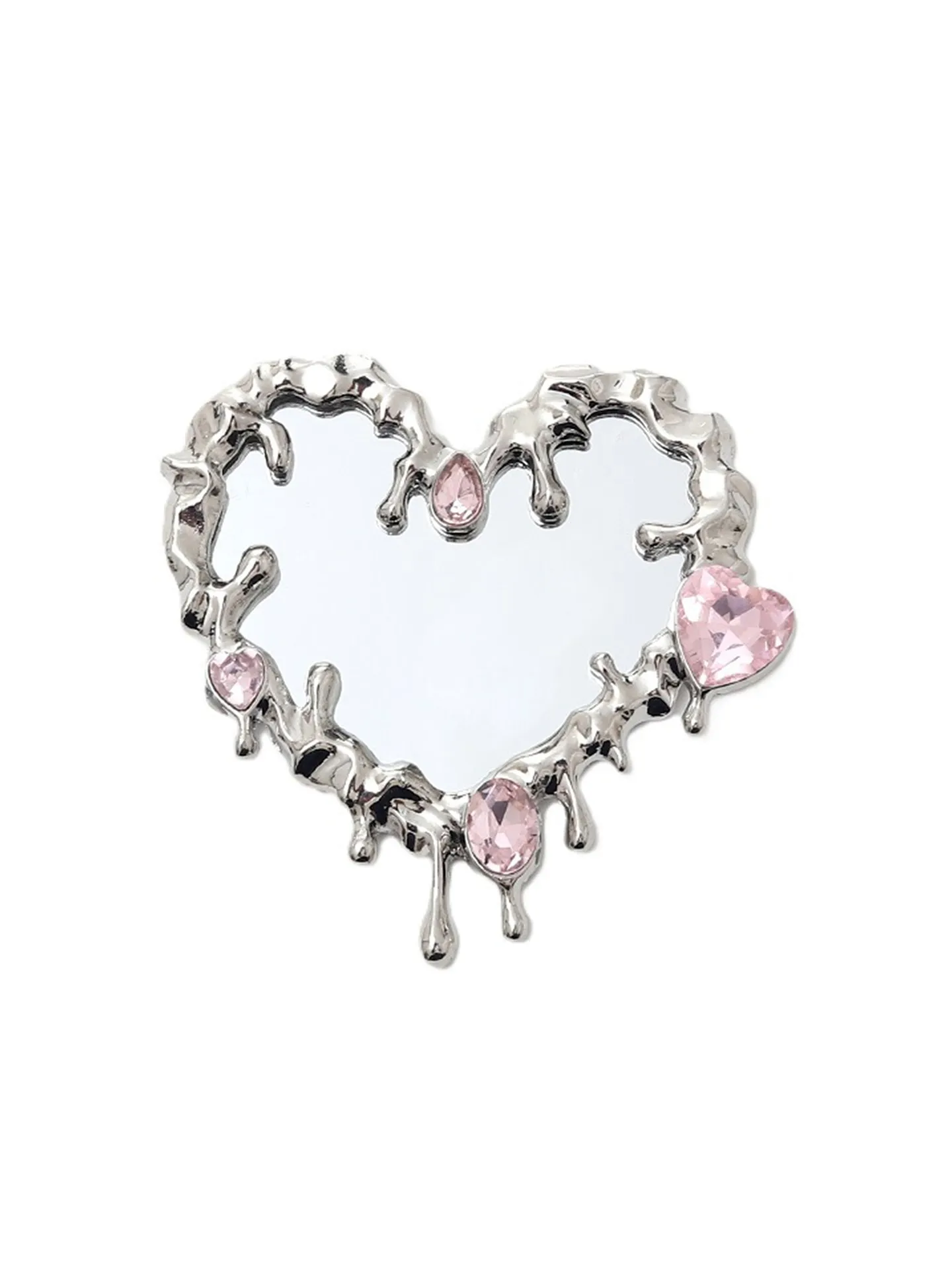 Rhinestone Heart Makeup Mirror | Savana | Bestsellers