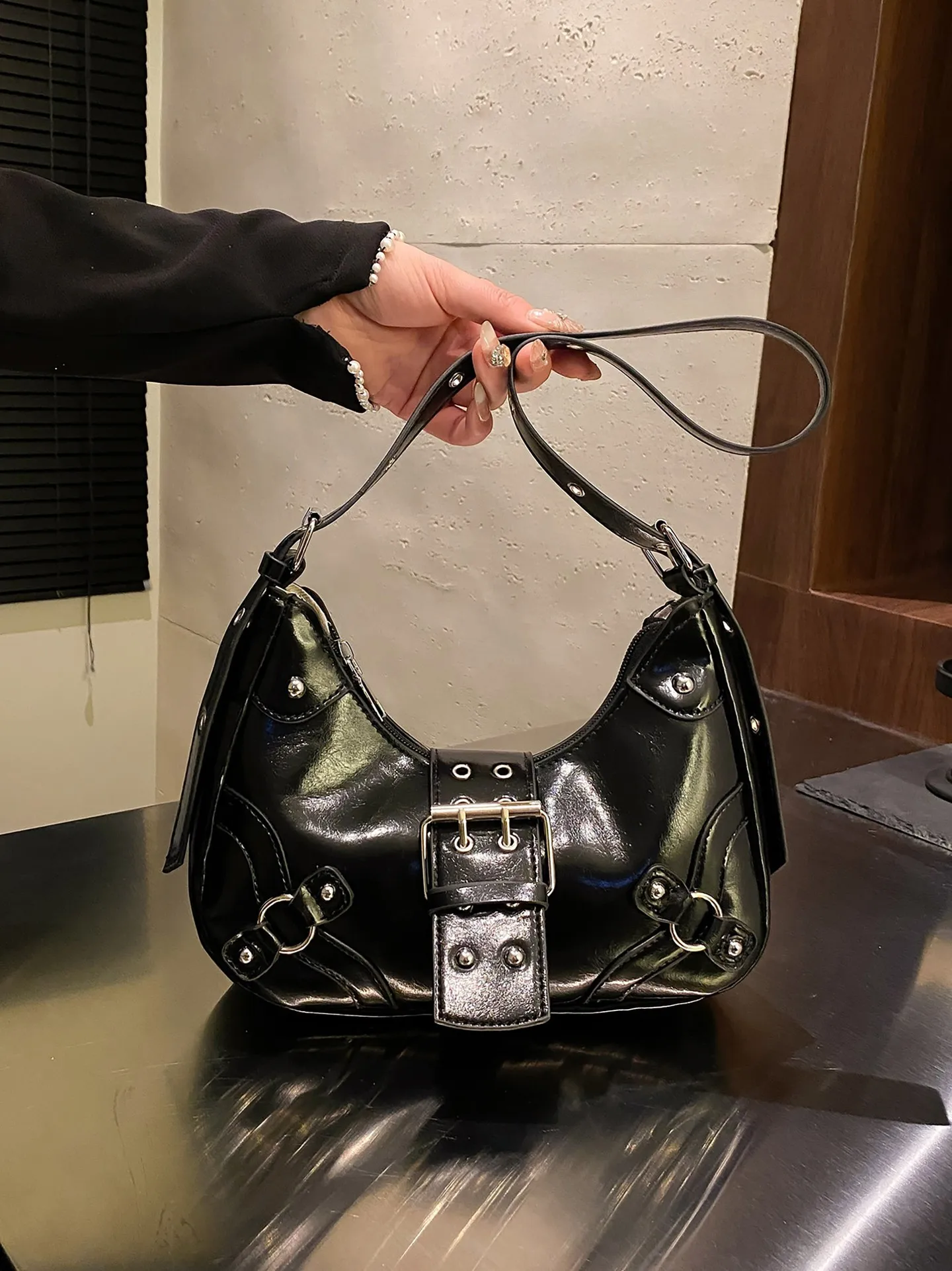 Solid Shoulder Bag | Savana | Bestsellers