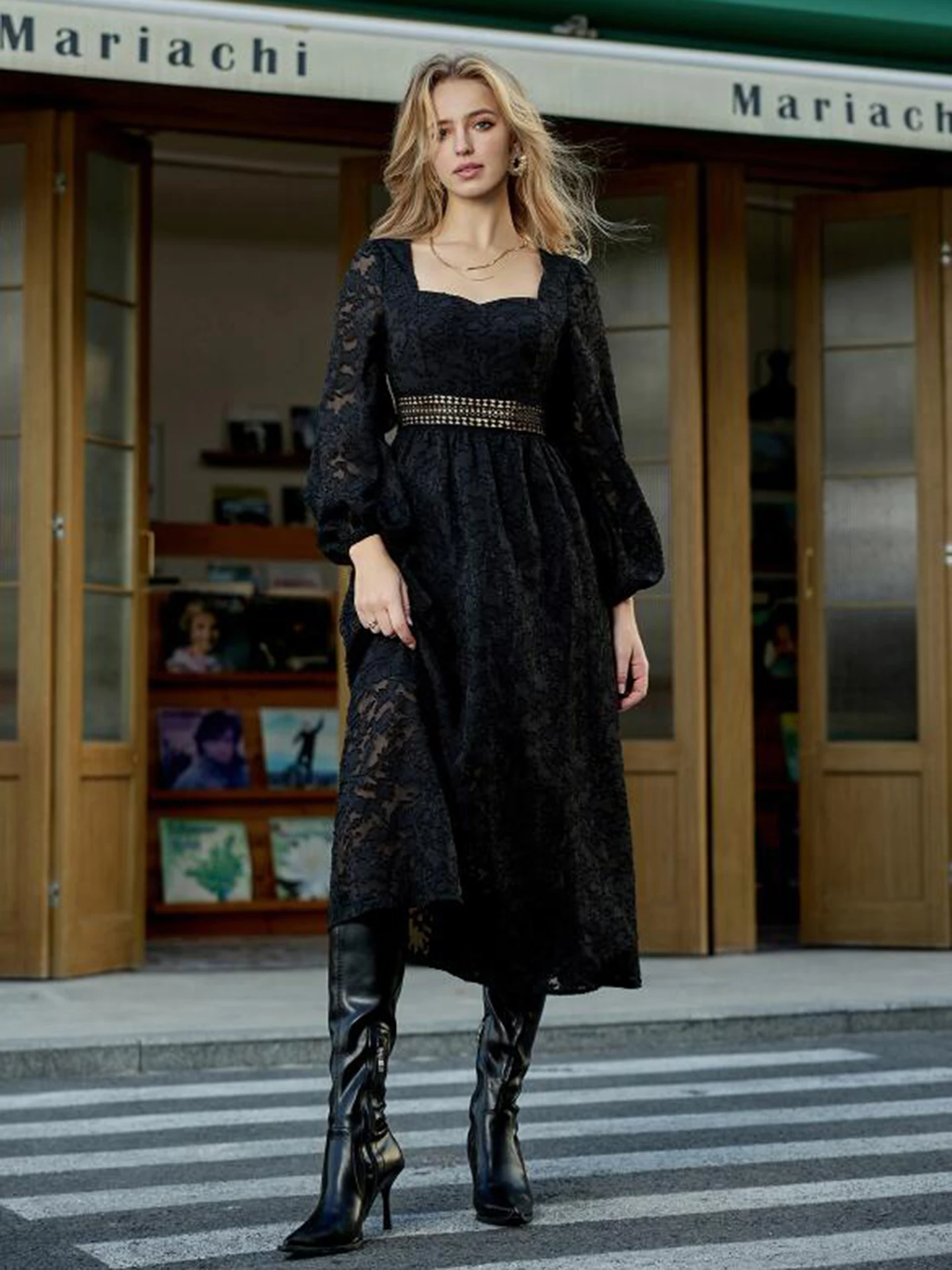 Sheer A-Line Dress | Savana | Bestsellers