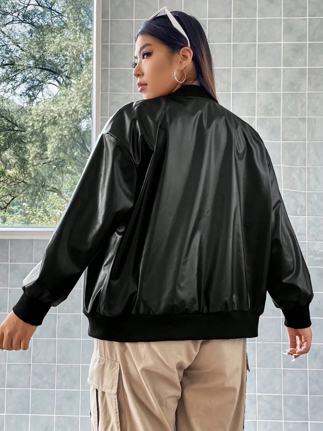 Plus Size Bomber Jacket | Savana | Bestsellers
