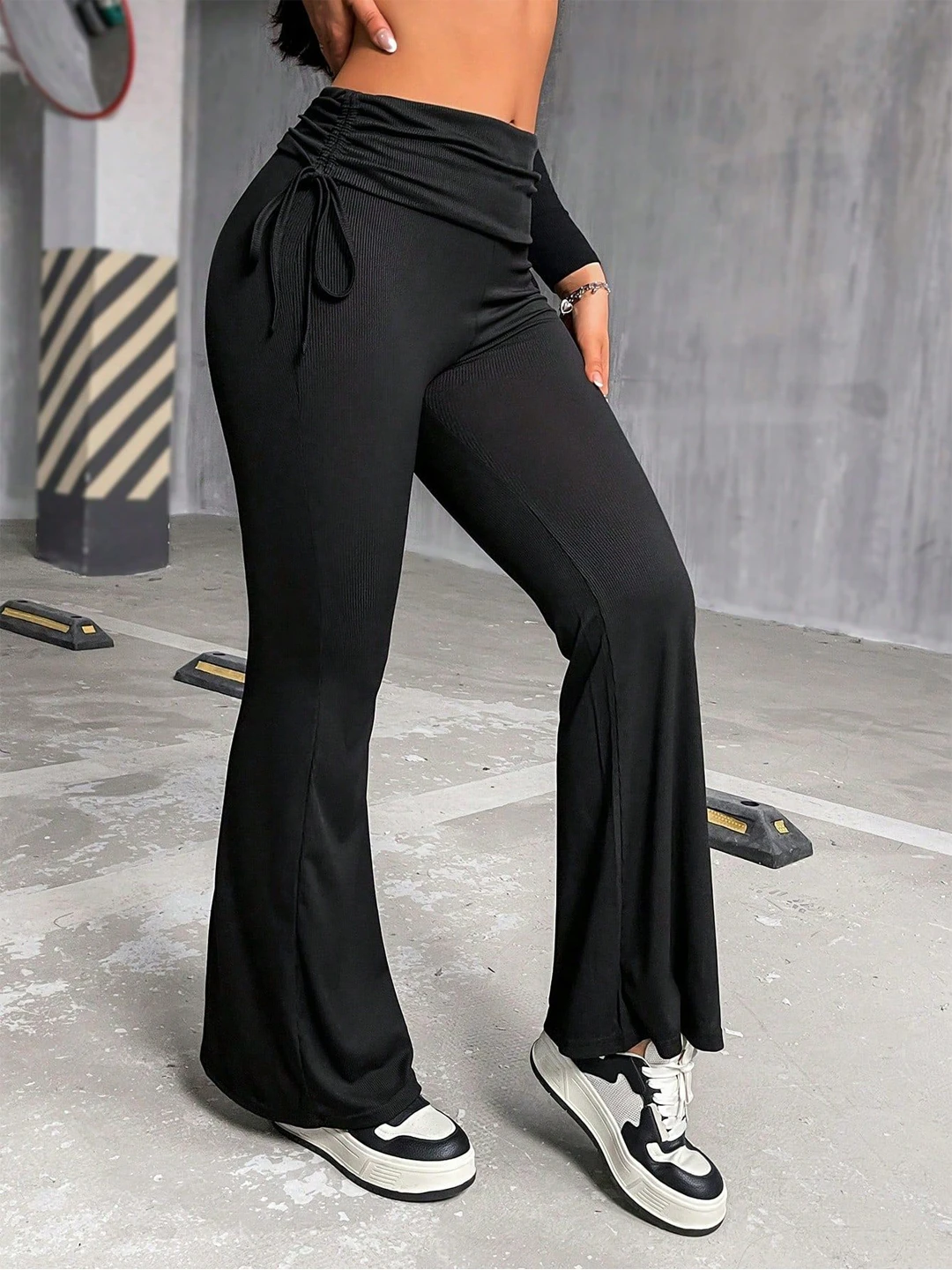 Drawstring Flare Leg Pants | Savana | Bestsellers