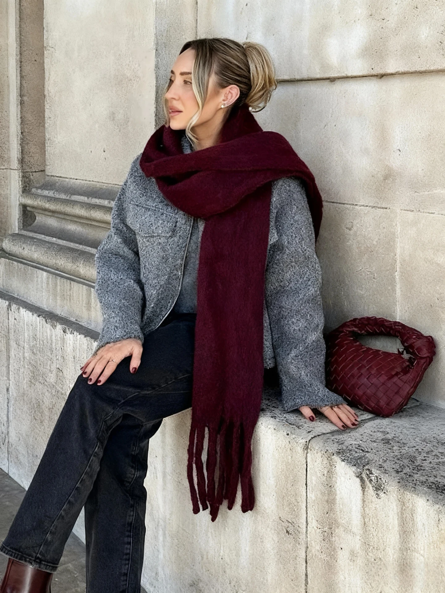 Mikasa Style Fringe Winter Scarf | Savana | Bestsellers