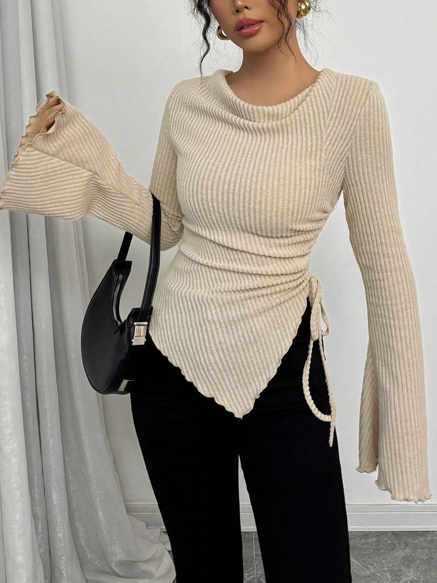 Draped Bell Sleeve Top | Savana | Bestsellers