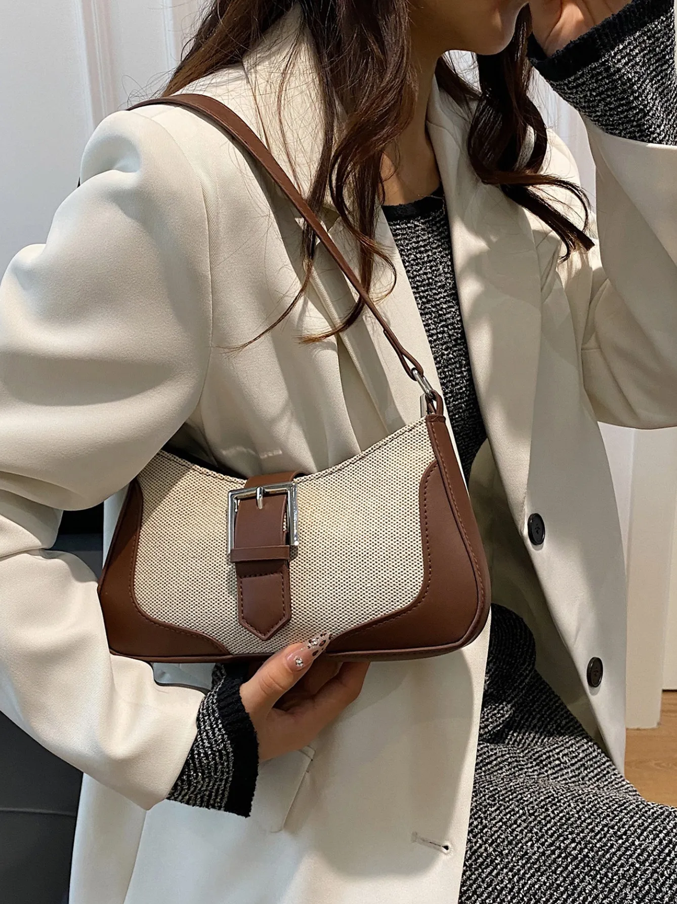 Adjustable Buckle Shoulder Bag | Savana | Bestsellers
