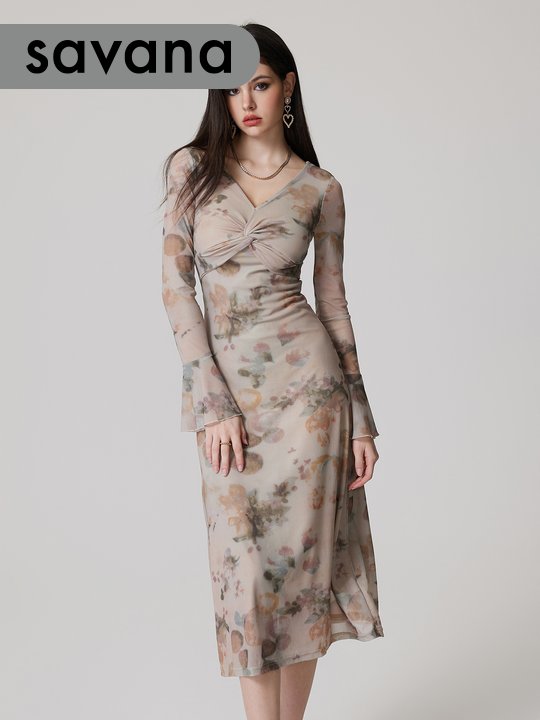Knotted A-Line Dress | Savana | Bestsellers
