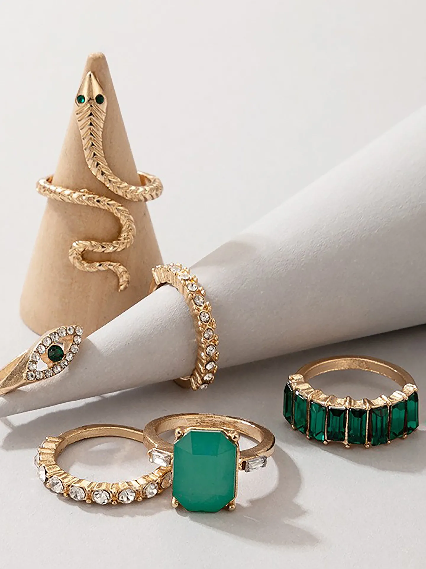 Rhinestone Ring Set | Savana | Bestsellers