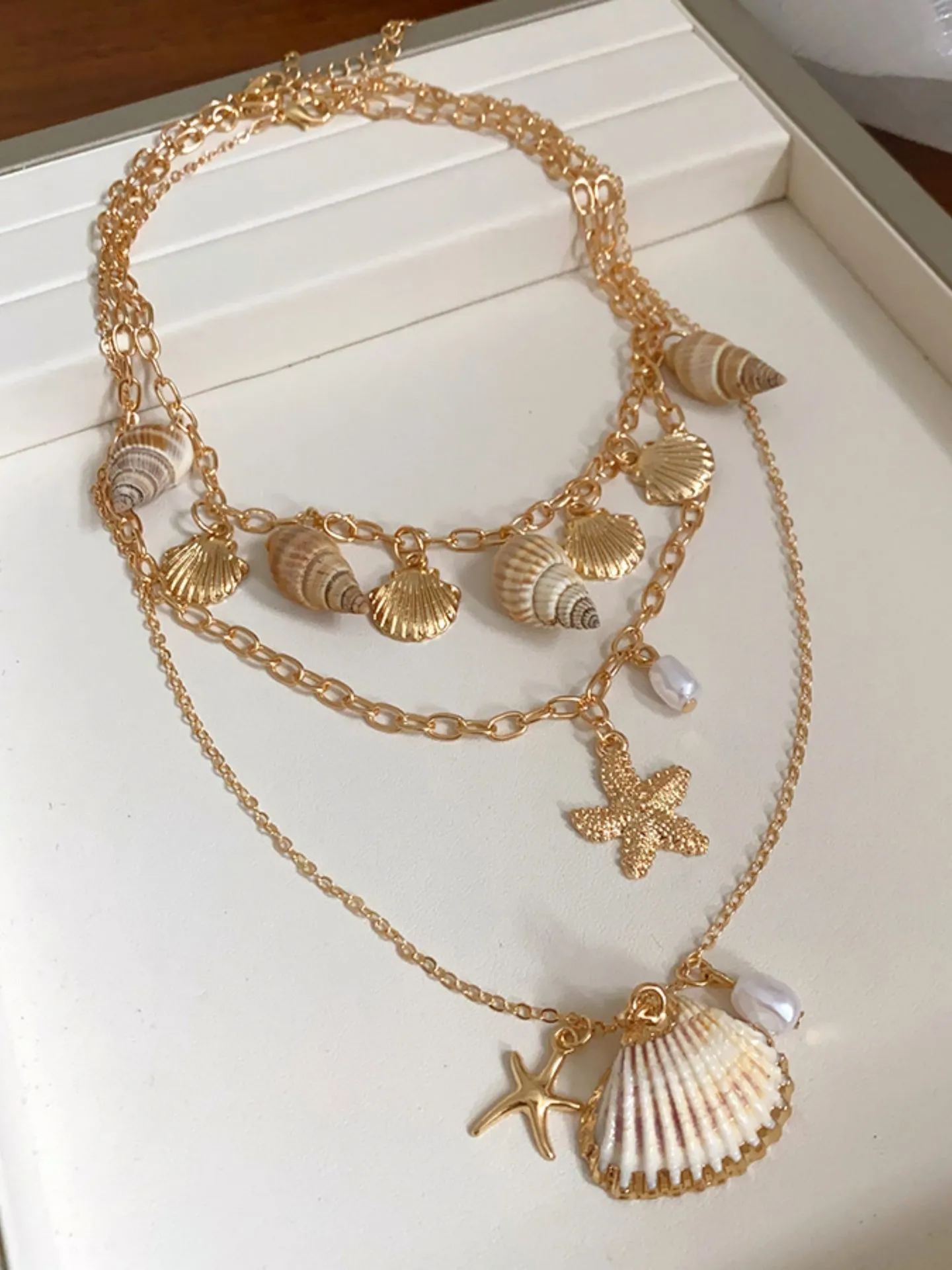 Shell Artificial Jewellery - Multi-Layer Necklace | Savana | Bestsellers