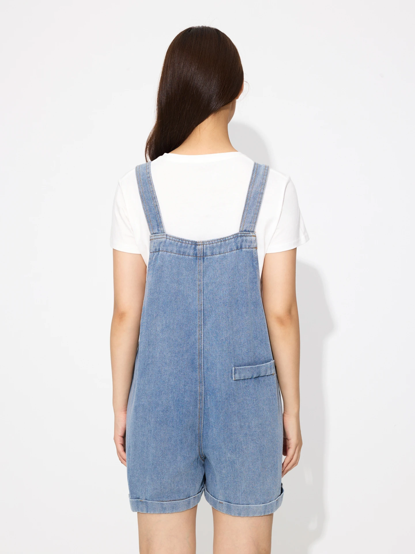 Detachable Denim Pinafore Shorts | Savana | Bestsellers