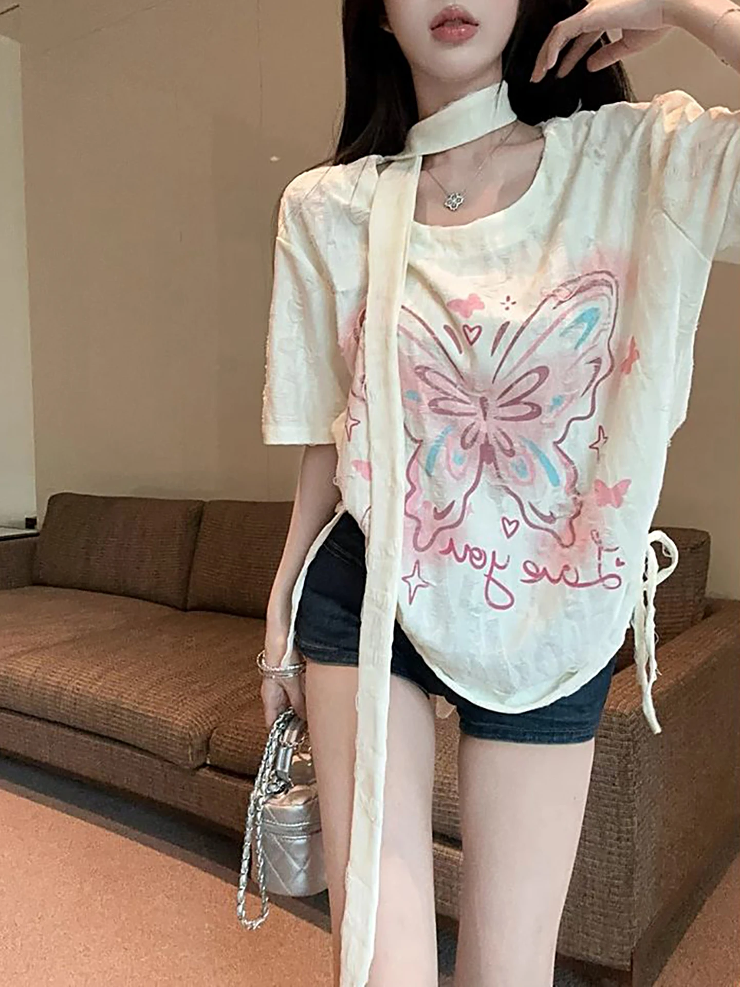 Drawstring Pullover T-Shirt | Savana | Bestsellers