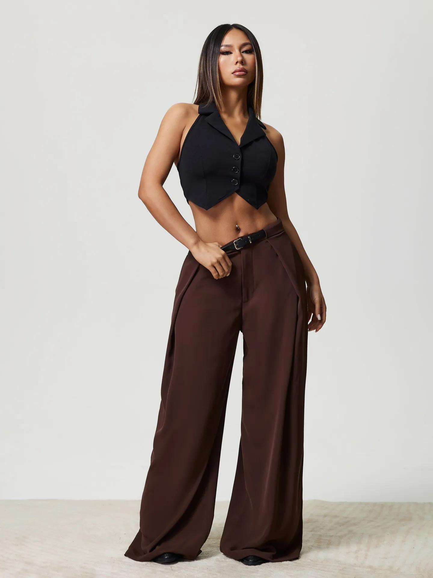 Draped Wide Leg Pants | Savana | Bestsellers