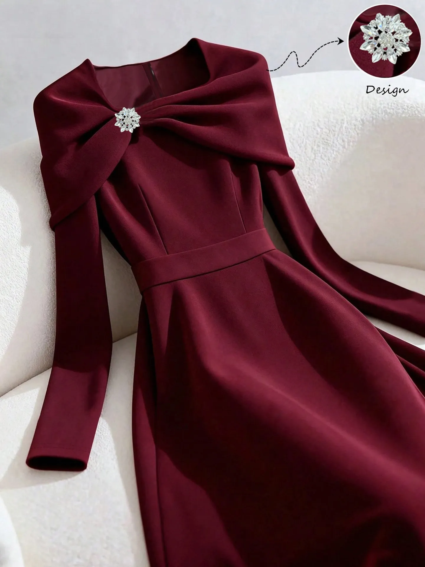 Metallic Decor A-Line Dress | Savana | Bestsellers