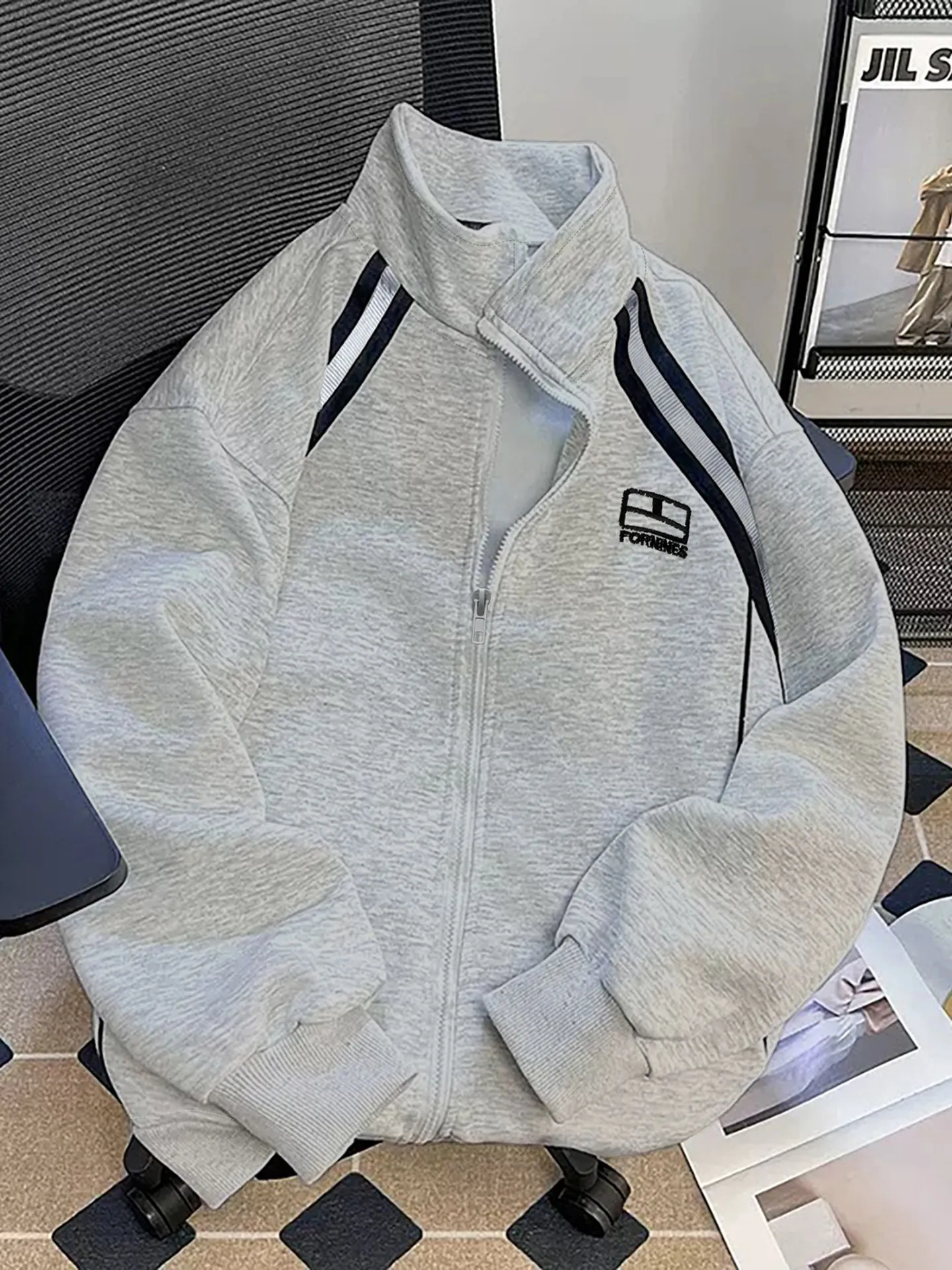 Contrast Stitching Jacket | Savana | Bestsellers