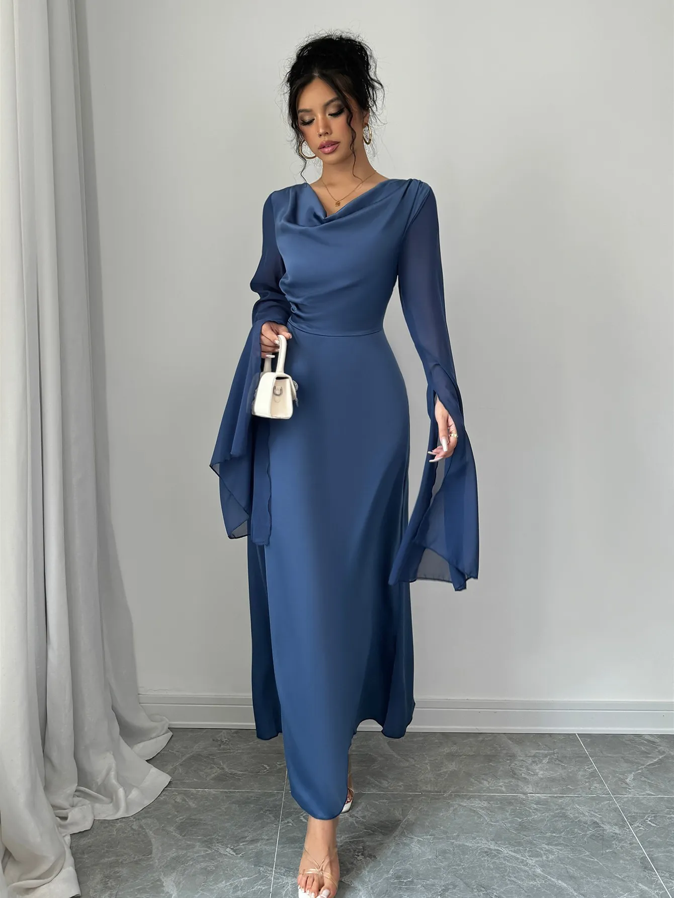 Draped A-Line Dress | Savana | Bestsellers