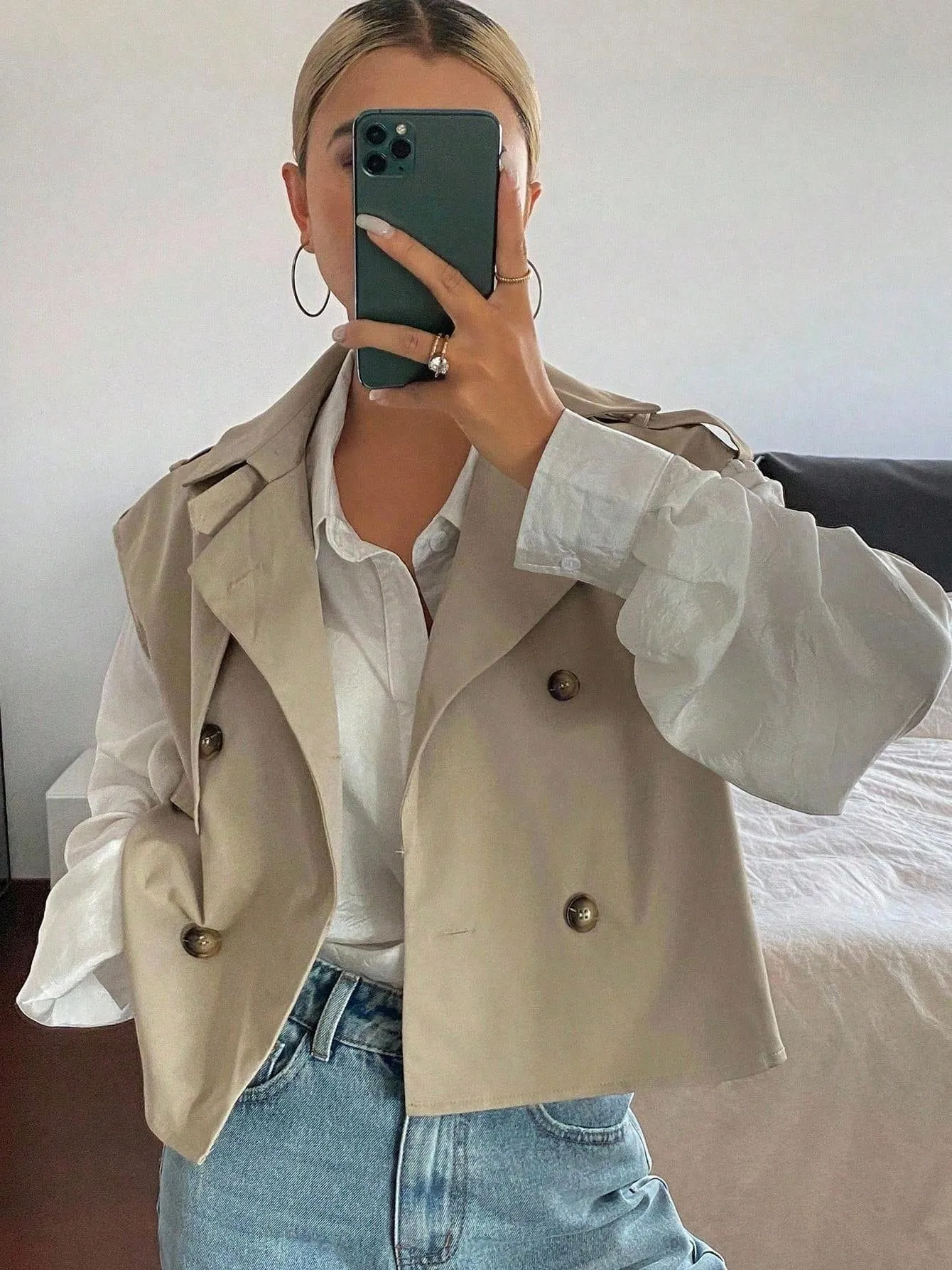 Front Flap Trench Coat | Savana | Bestsellers