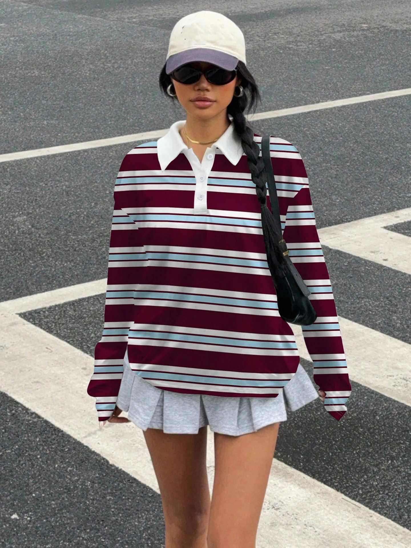Contrast Half Placket T-Shirt | Savana | Bestsellers