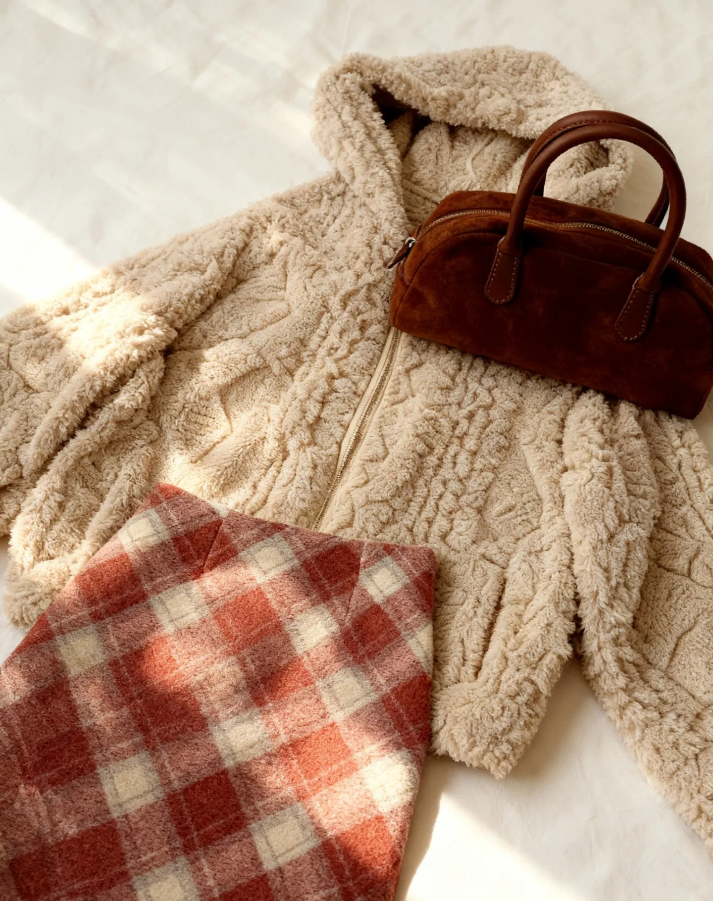 Contrast Wool blend A-Line Skirt | Savana | Bestsellers