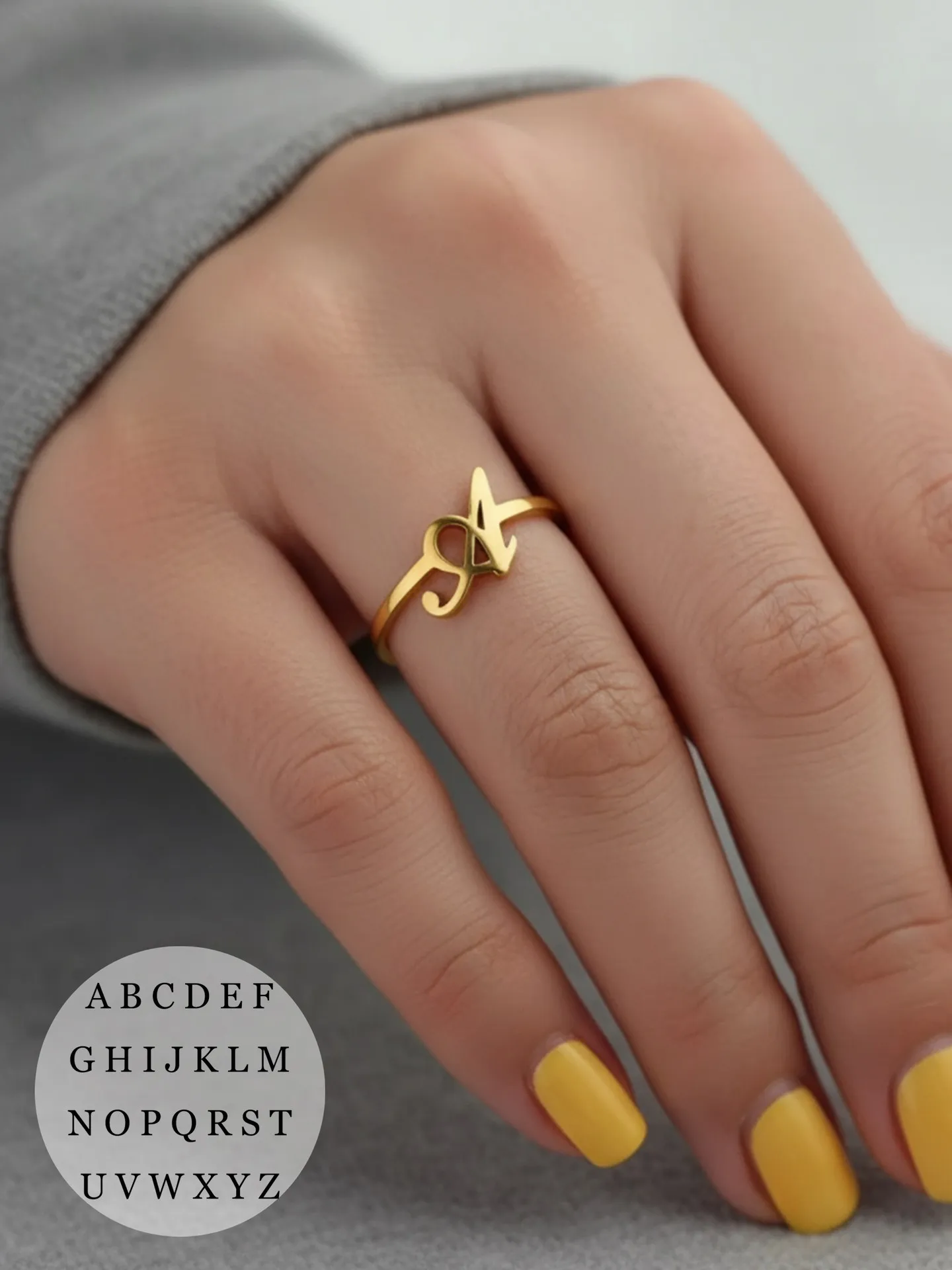 Alphabet Fashion Ring | Savana | Bestsellers