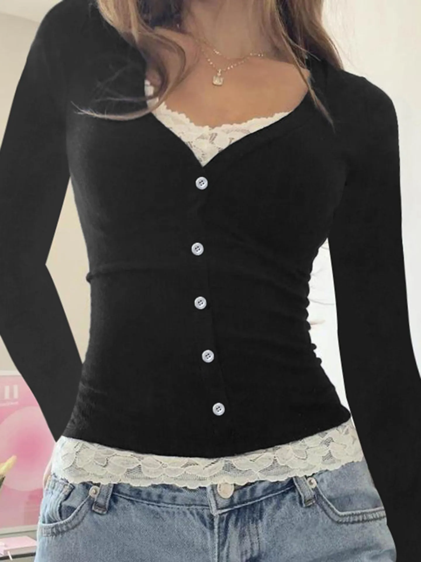 Lace-trimmed Top | Savana | Bestsellers