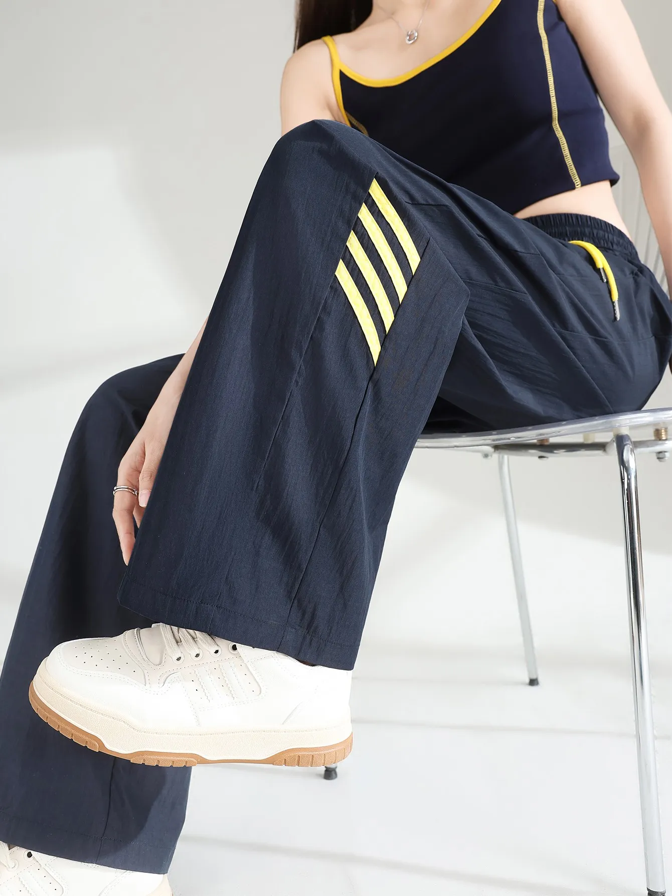 Patchwork Straight Leg Pants | Savana | Bestsellers