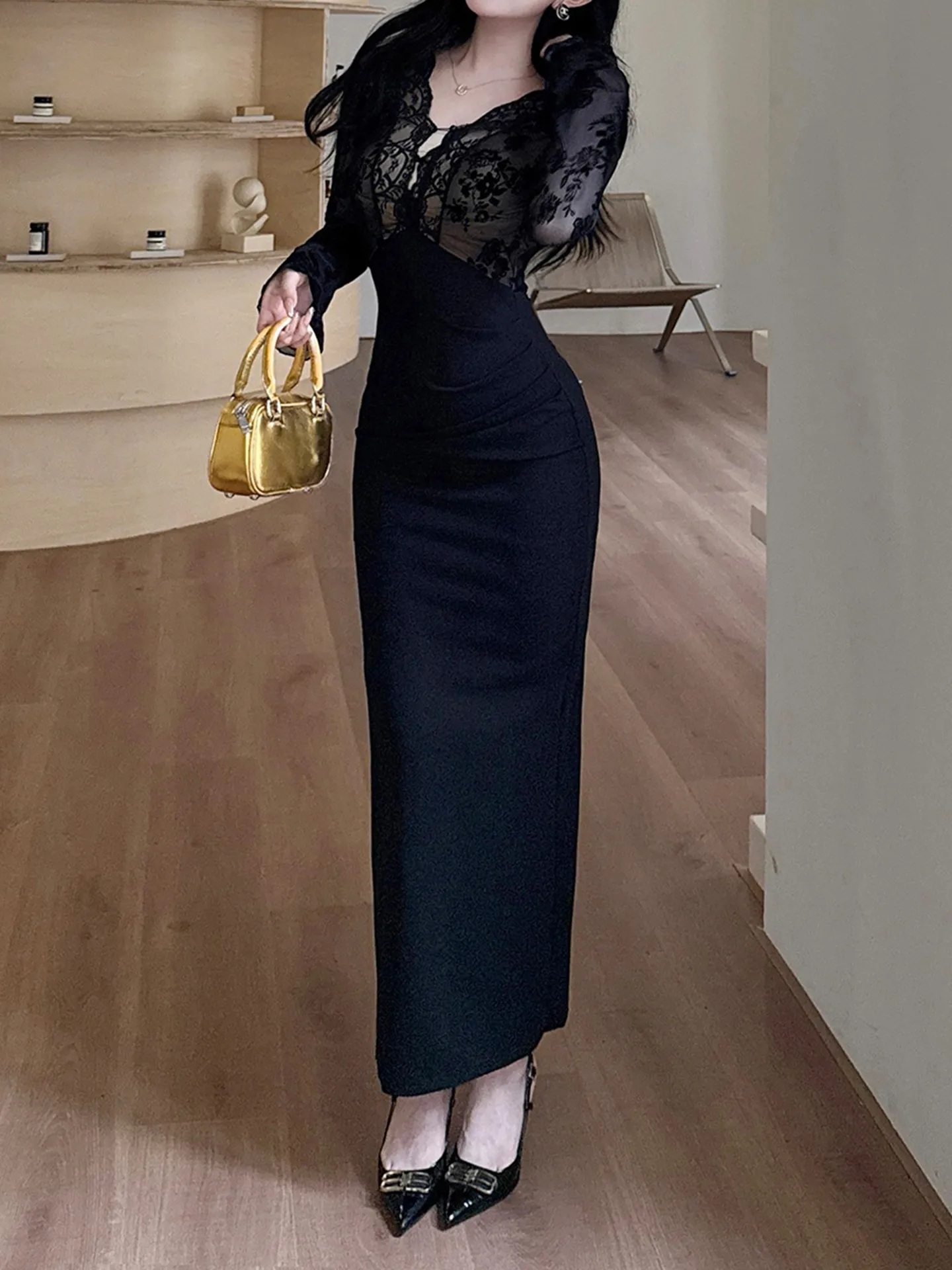 Sheer Bodycon Dress | Savana | Bestsellers