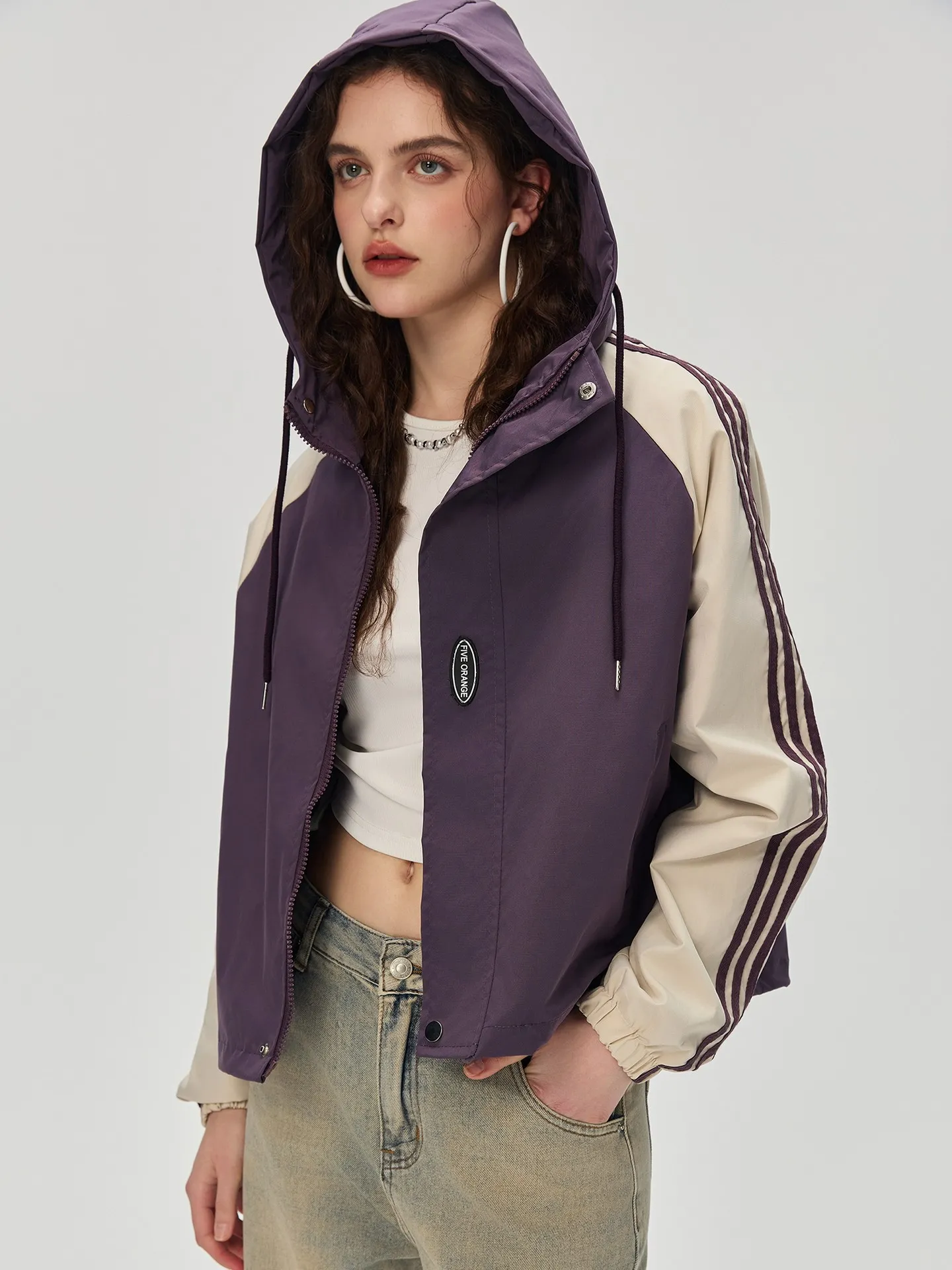 Colour Block Windbreaker Jacket | Savana | Bestsellers