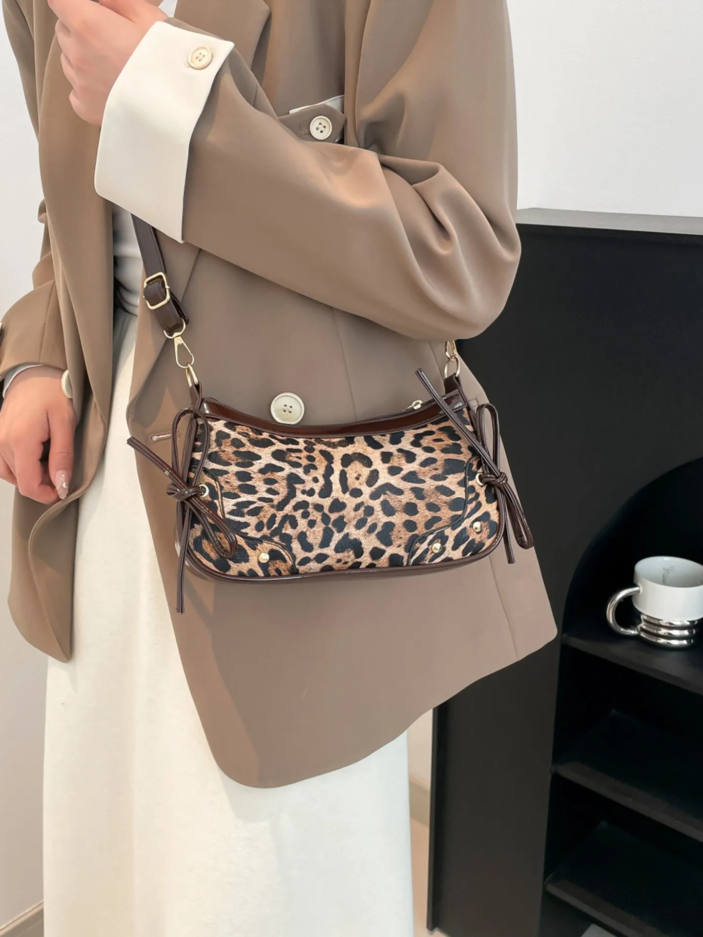 Leopard Print Shoulder Bag | Savana | Bestsellers